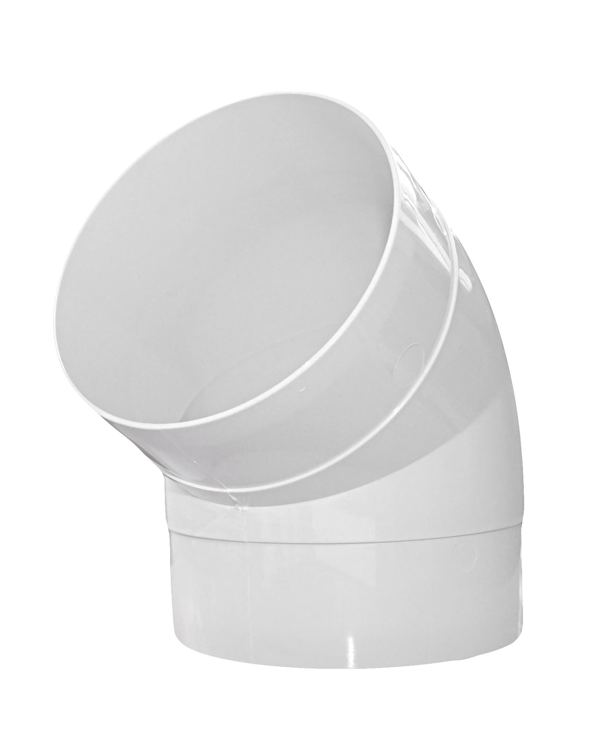 Buy Invero® 100mm 135 Degree Round Ducting Elbow Bend 4 Inch Plastic ...
