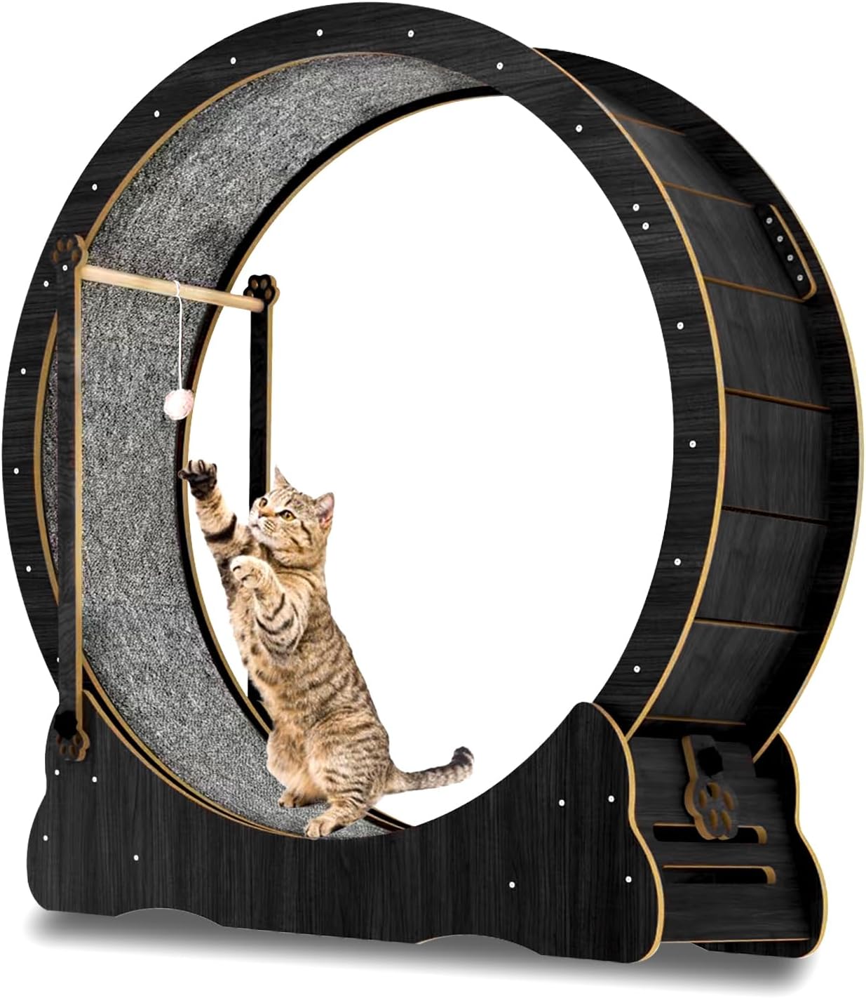 Amazon.com : homegroove Cat Exercise Wheel, 39.3" Cat Running Wheel ...