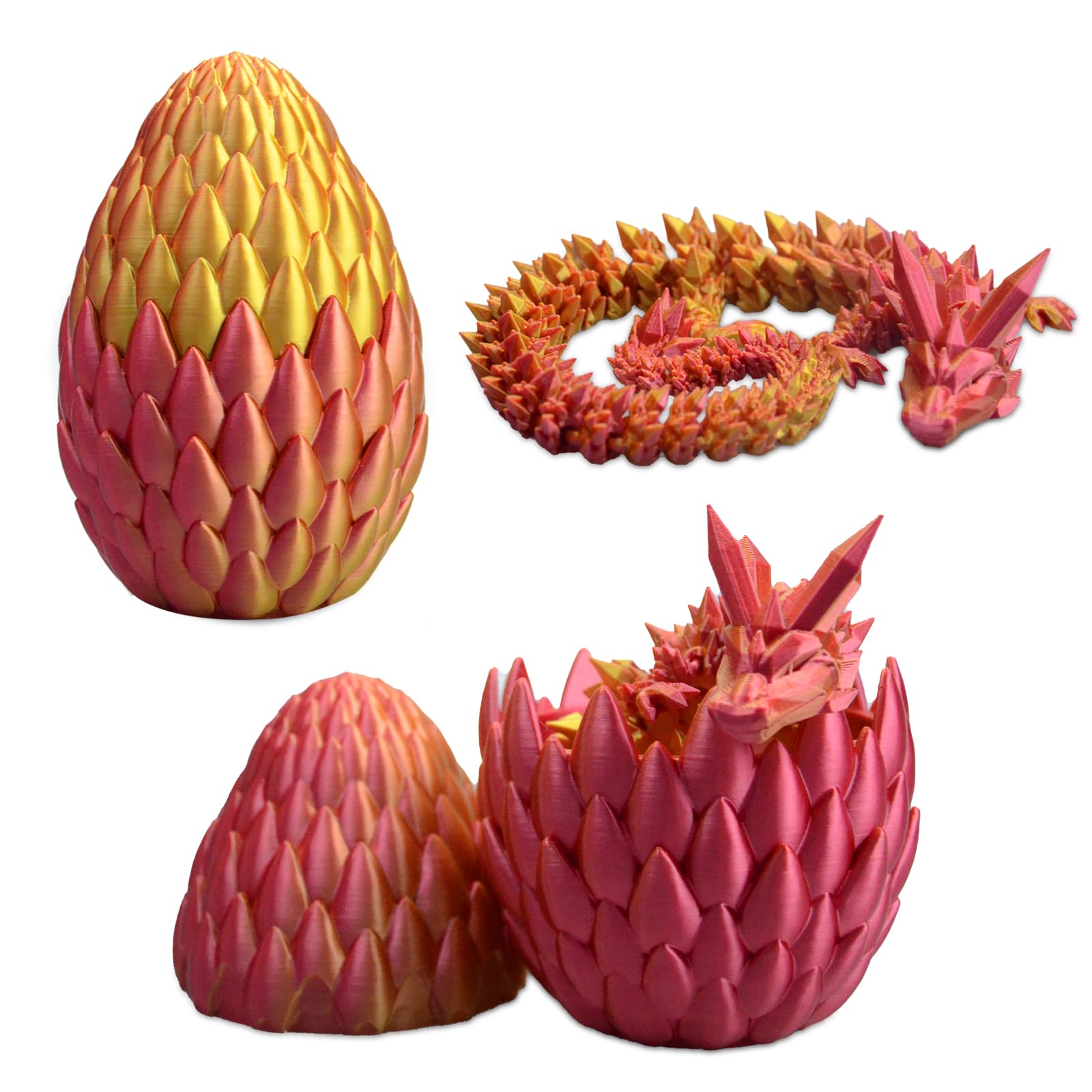Amazon.com: 3D Printed Dragon Eggs with Dragon Inside Mystery Dragon ...