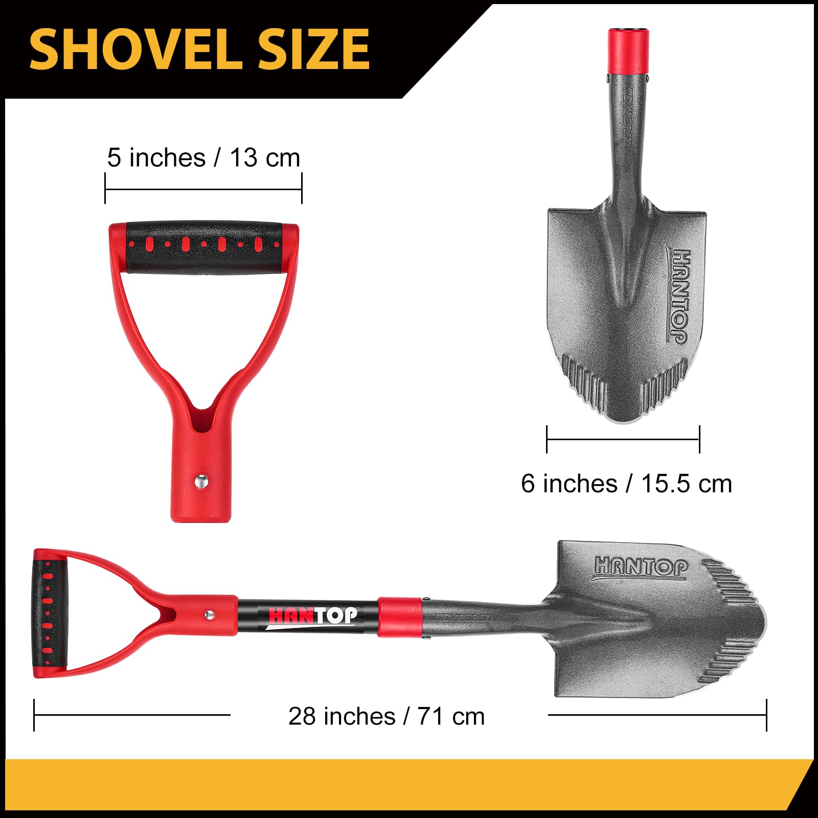Snapklik.com : HANTOP Mini Shovel Garden Small Digging Shovels