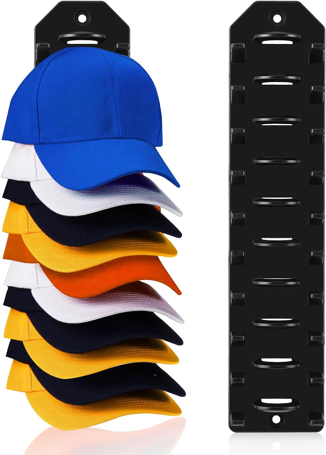 Perfect Curve Cap Rack System 36 - Baseball Cap Organiser (12 Clips ...
