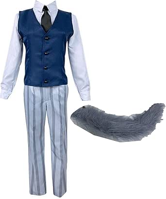 Amazon.com: Cosnew Anime Legoshi Jacket with Tail Outfits Halloween ...