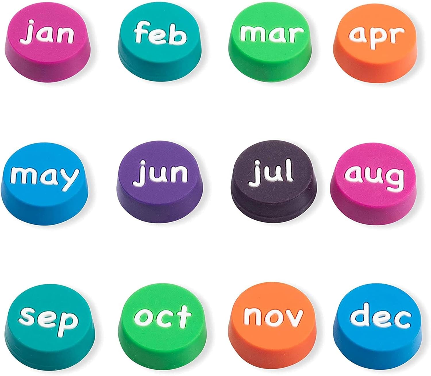 Amazon.com: Rubber Monthly Refrigerator Magnets for Home, Office ...