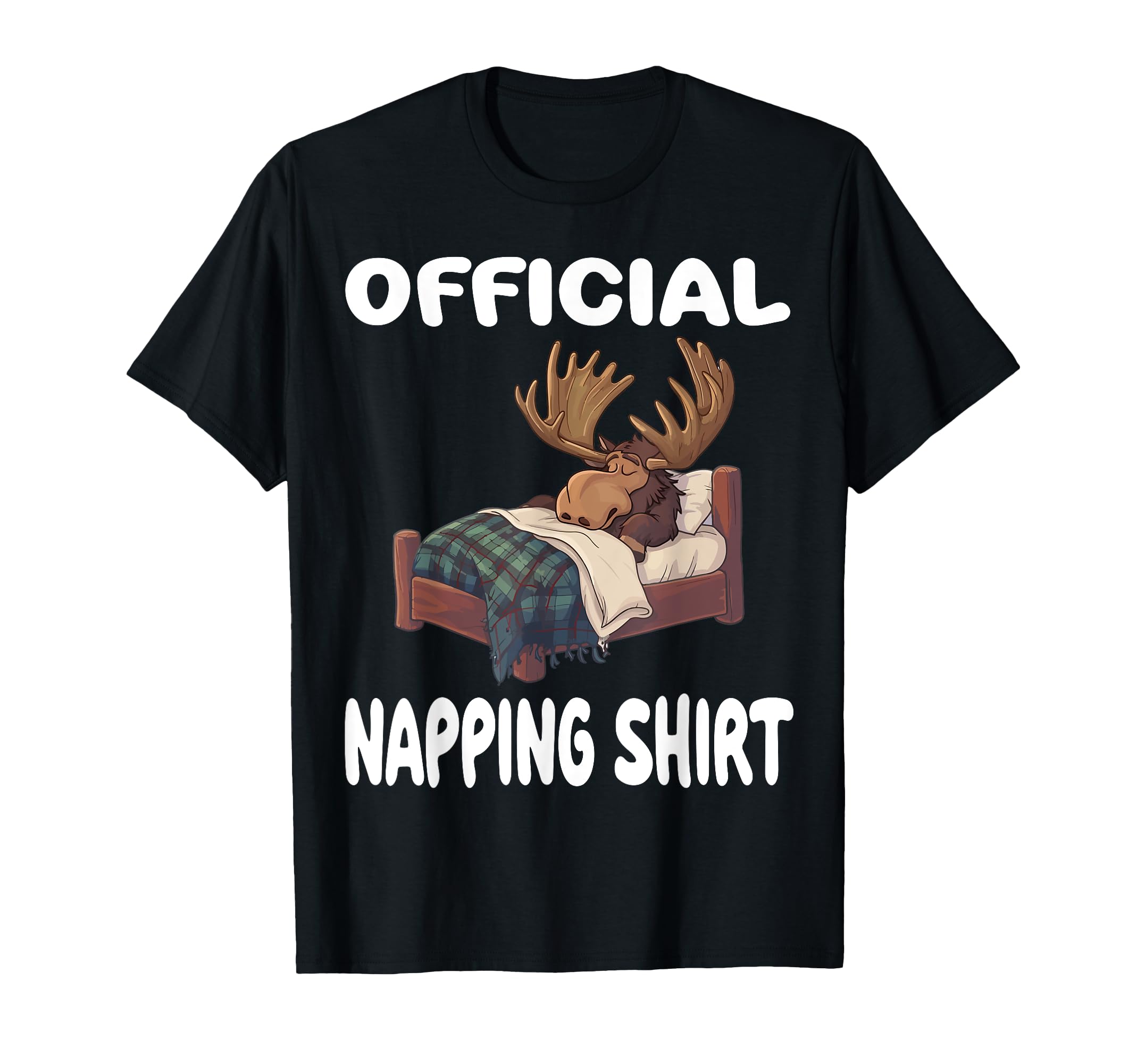 Amazon.com: Moose Official Napping shirt Pajamas Nightgown T-Shirt ...