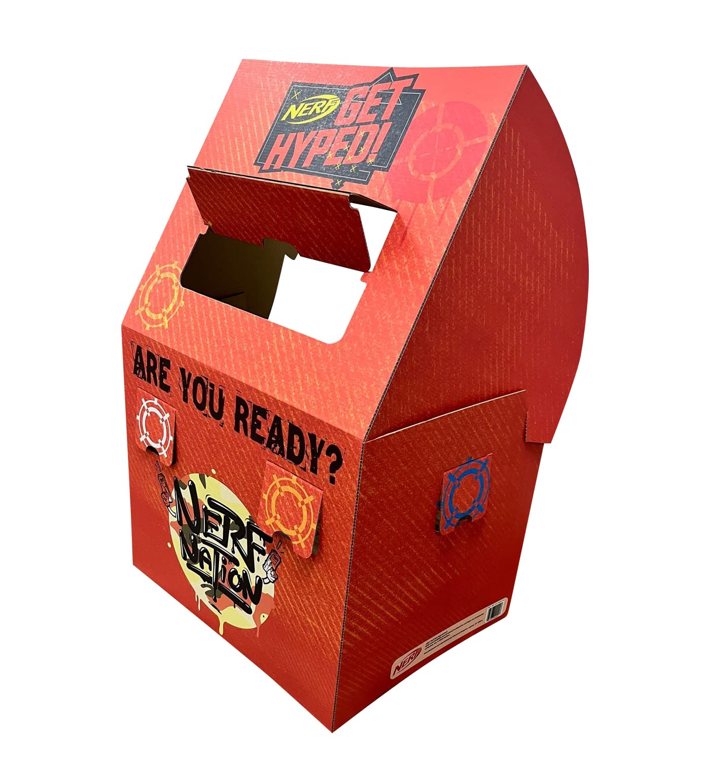 Amazon.com: Cardboard People NERF Get Hyped Fort Cardboard Cutout ...