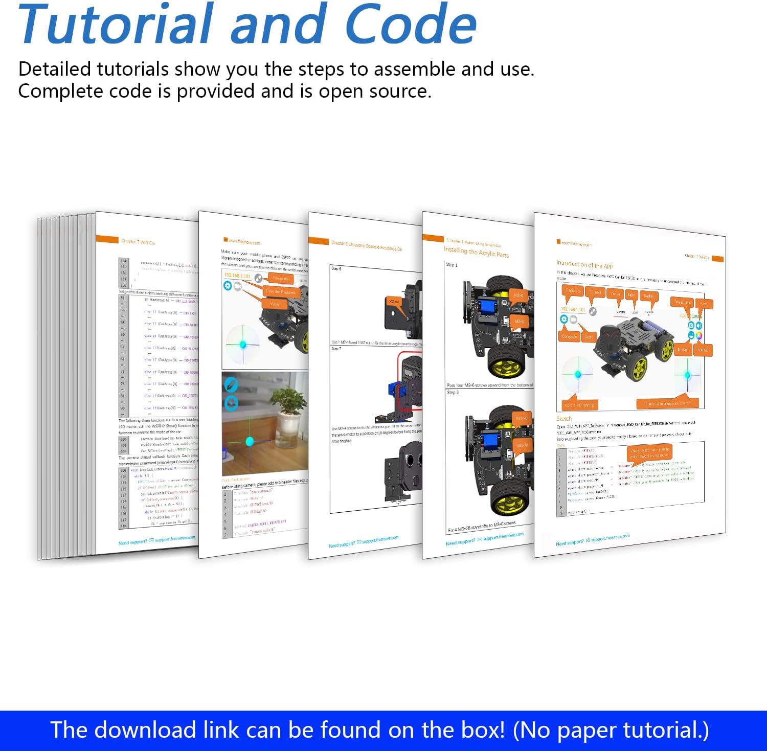 Buy Freenove 4WD Car Kit for ESP32-WROVER (Included) (Compatible with ...