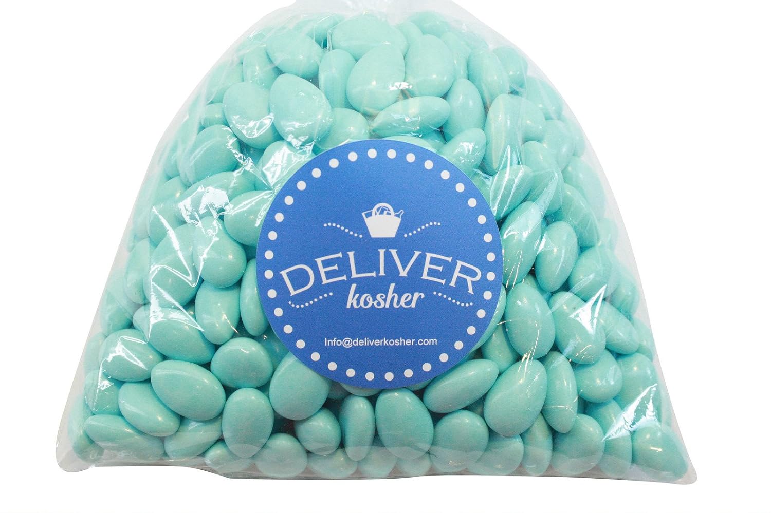 Amazon.com : Deliver Kosher Bulk Candy - Light Blue Jordan Almonds ...