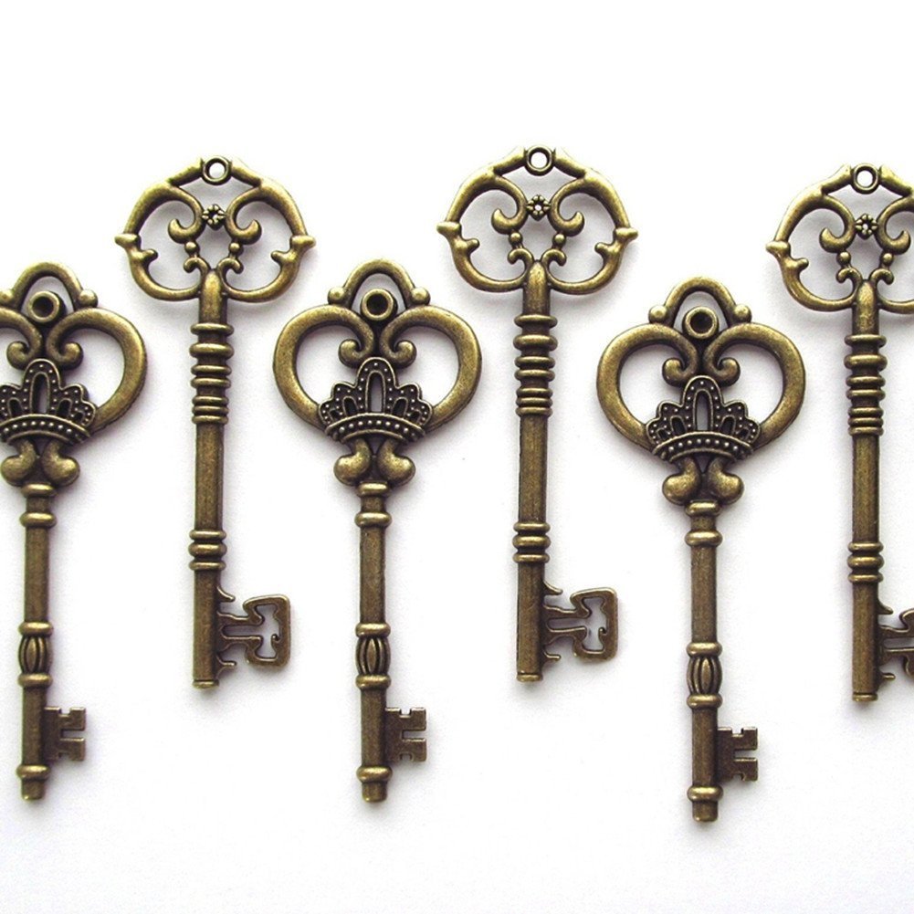 Makhry Mixed Set of 20pcs 3.1-3.3 inches Extra Large Key Vintage Key ...