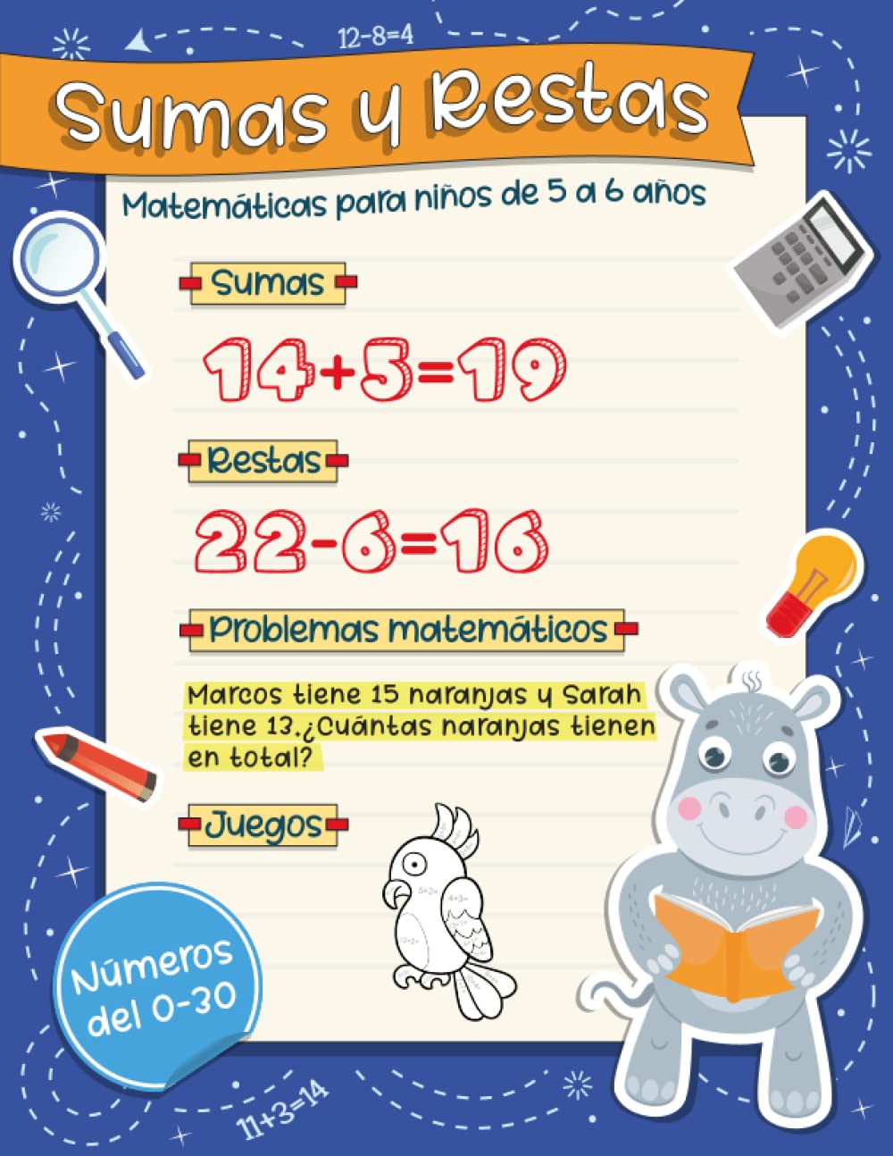 Sumas y Restas - Para Niños de 5 a 6 años: Cuaderno de ejercicios con ...