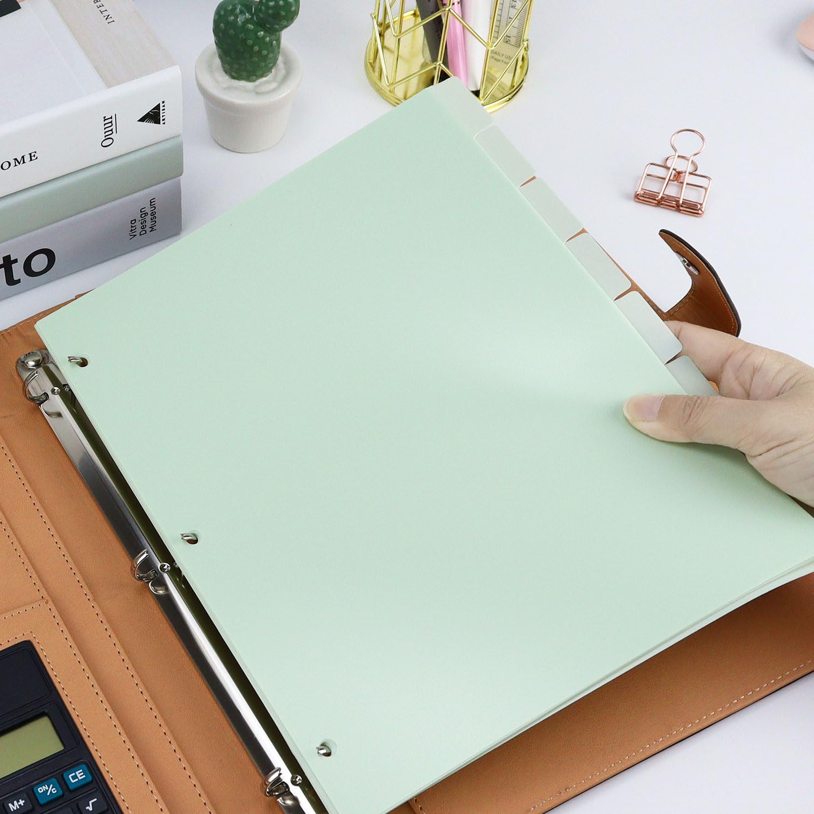 Snapklik.com : Koqye 8-Tab Binder Index Dividers For 3 Ring Binders ...