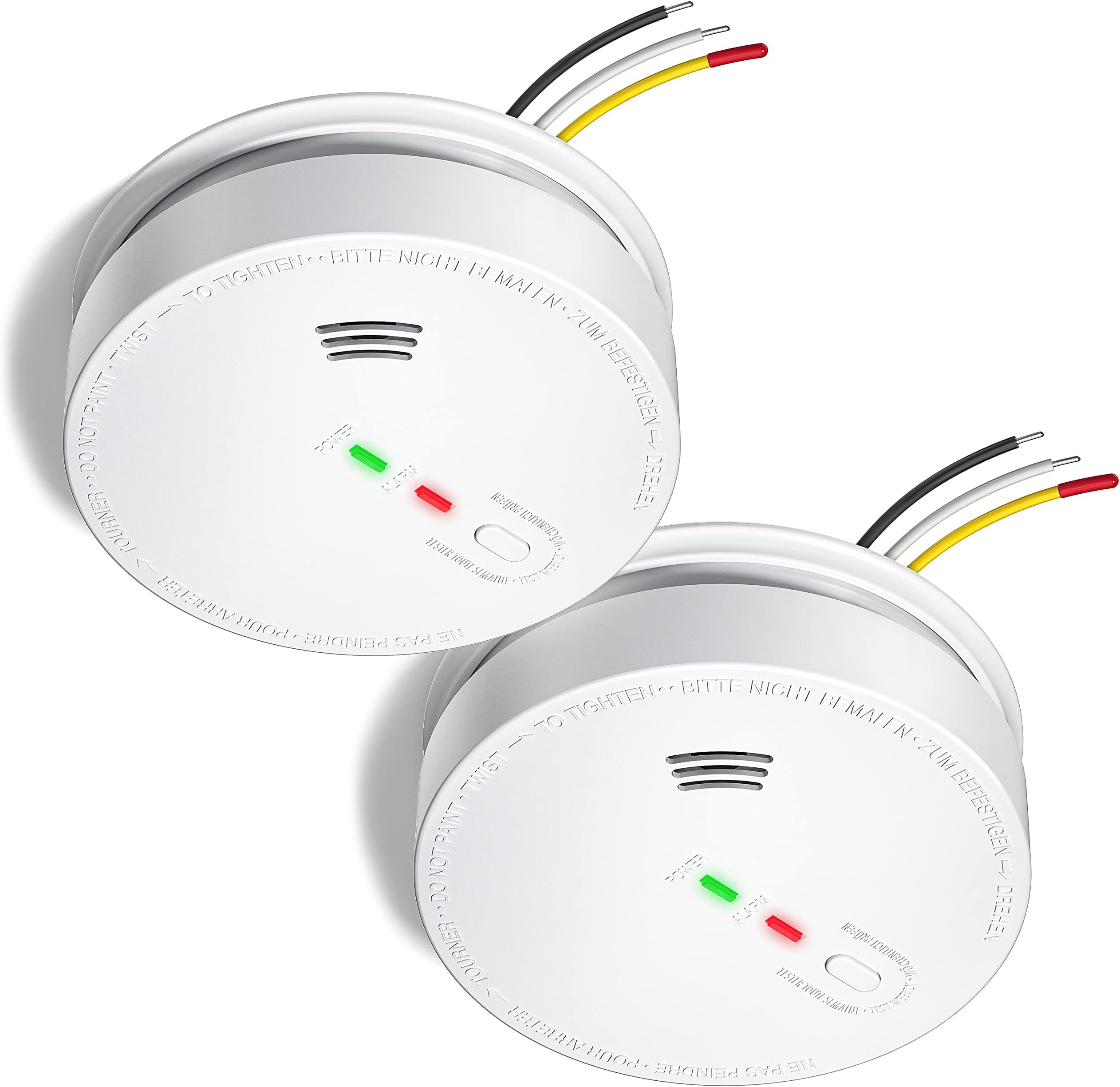 Amazon.com: Kidde Detector de humo cableado con batería de reserva de 9 ...