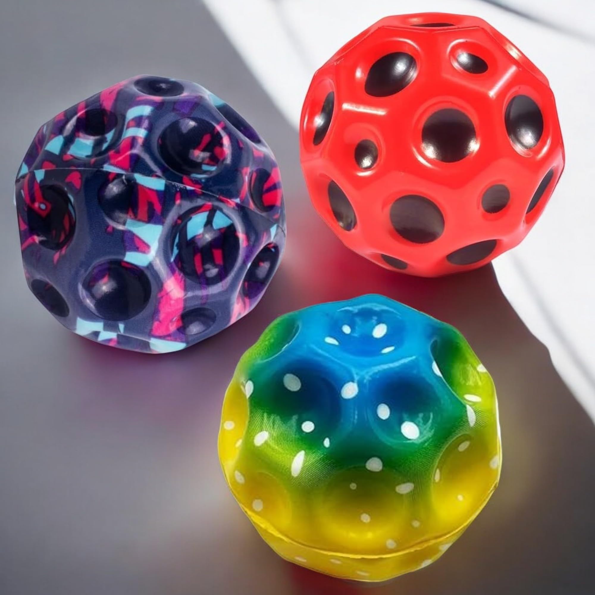 Toys Treasure Moon Ball Combo Space Balls High-Bouncing Rubber Ball for ...