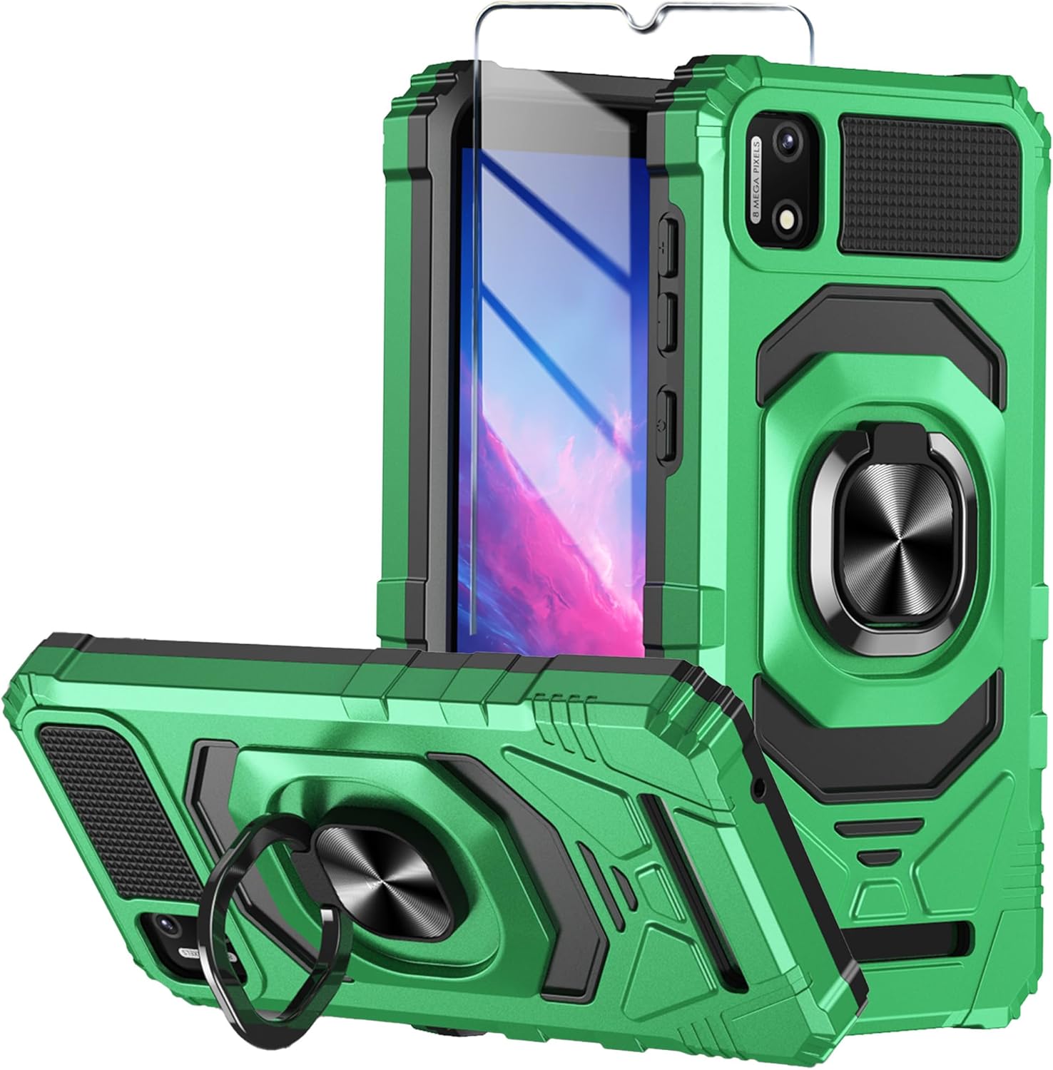 Amazon.com: for Cloud Mobile Stratus C7 Phone Case with Tempered Glass ...