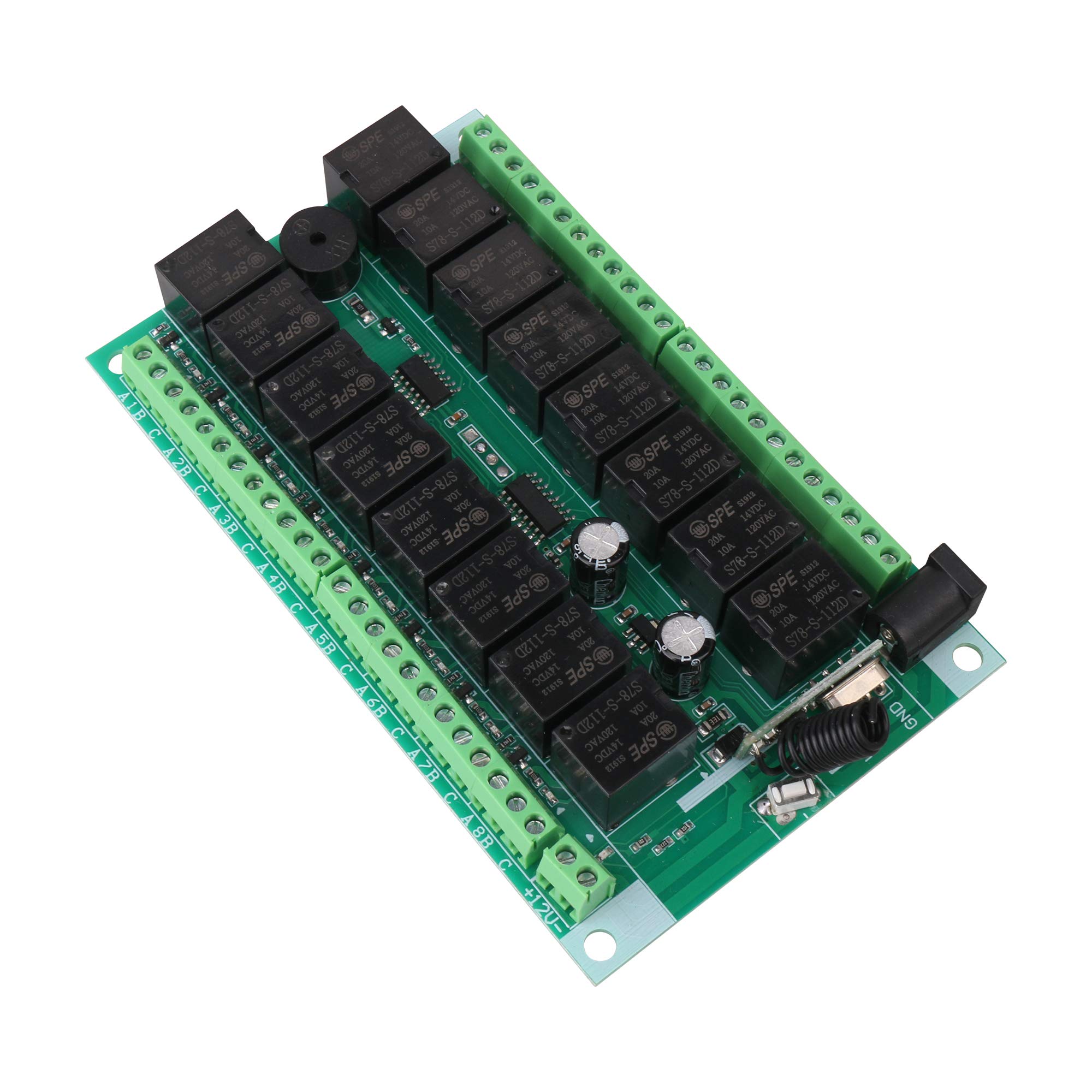 Buy BQLZR Inching/Self-Lock/Interlocked 12V 16Channel 433MHZ Wireless ...