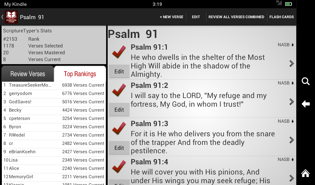 Scripture Typer - Bible Memory - App on Amazon Appstore