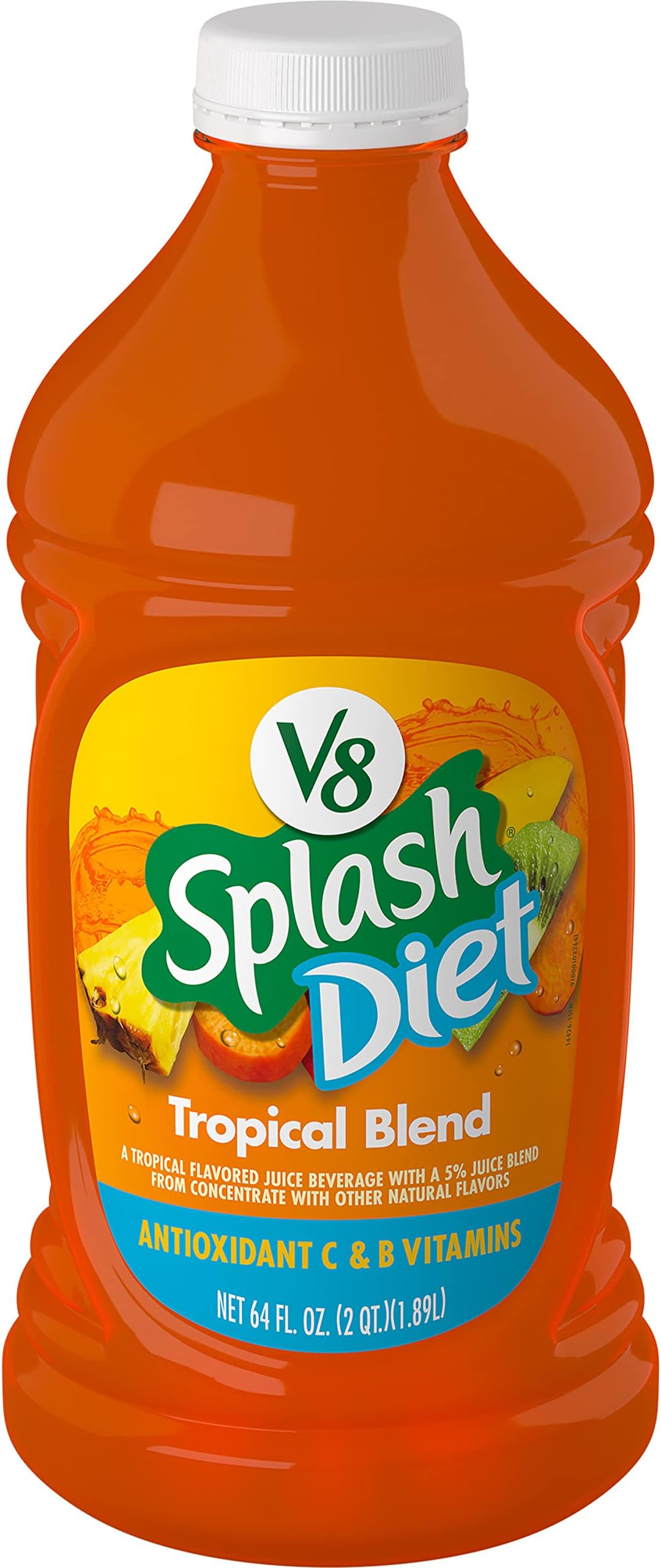 Amazon.com : V8 Splash Diet, Tropical Blend Diet Juice Drink, 64 Fl Oz ...