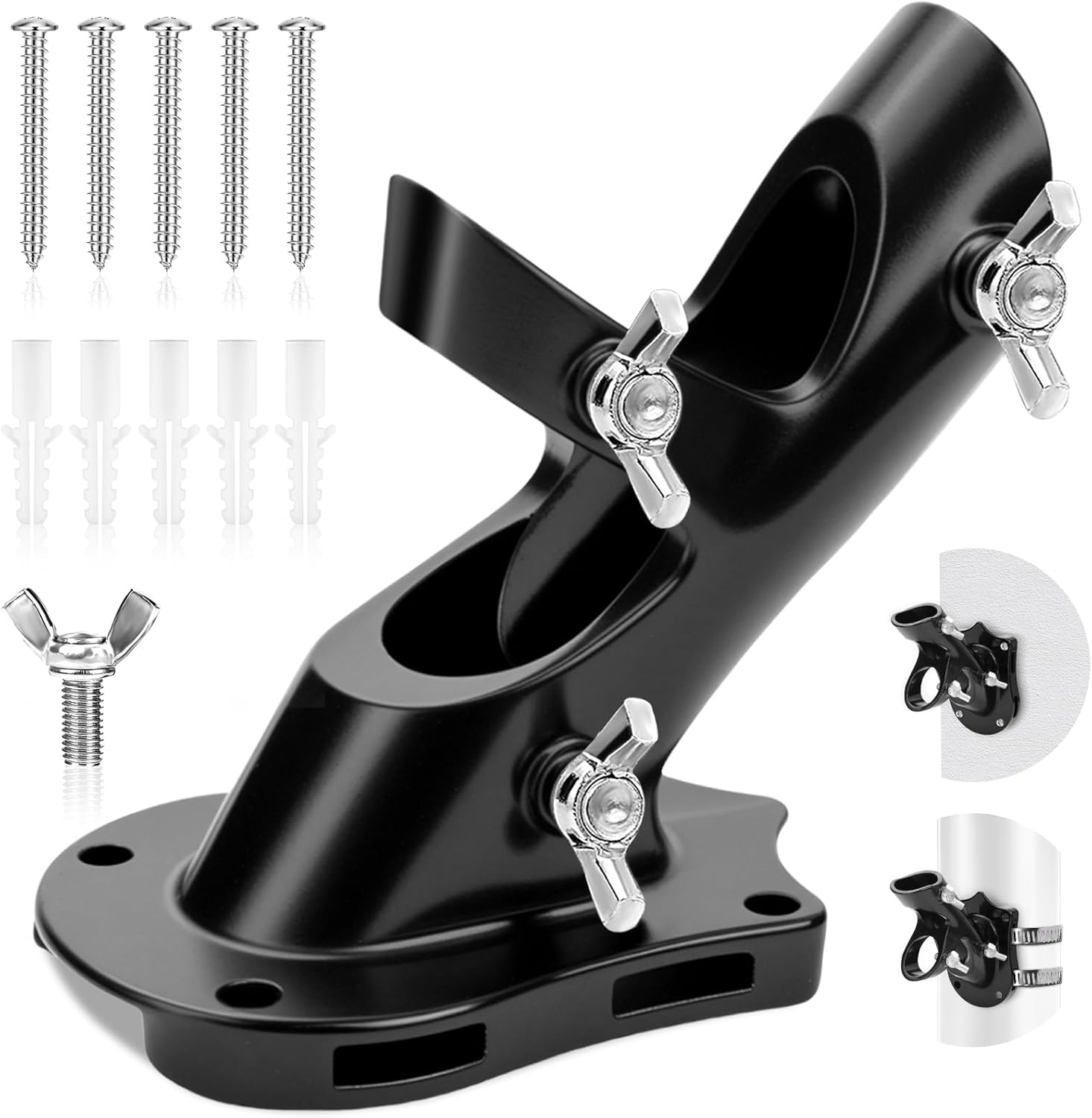 Amazon.com : Flag Pole Holder for Outside House, REERON 2-Positions ...