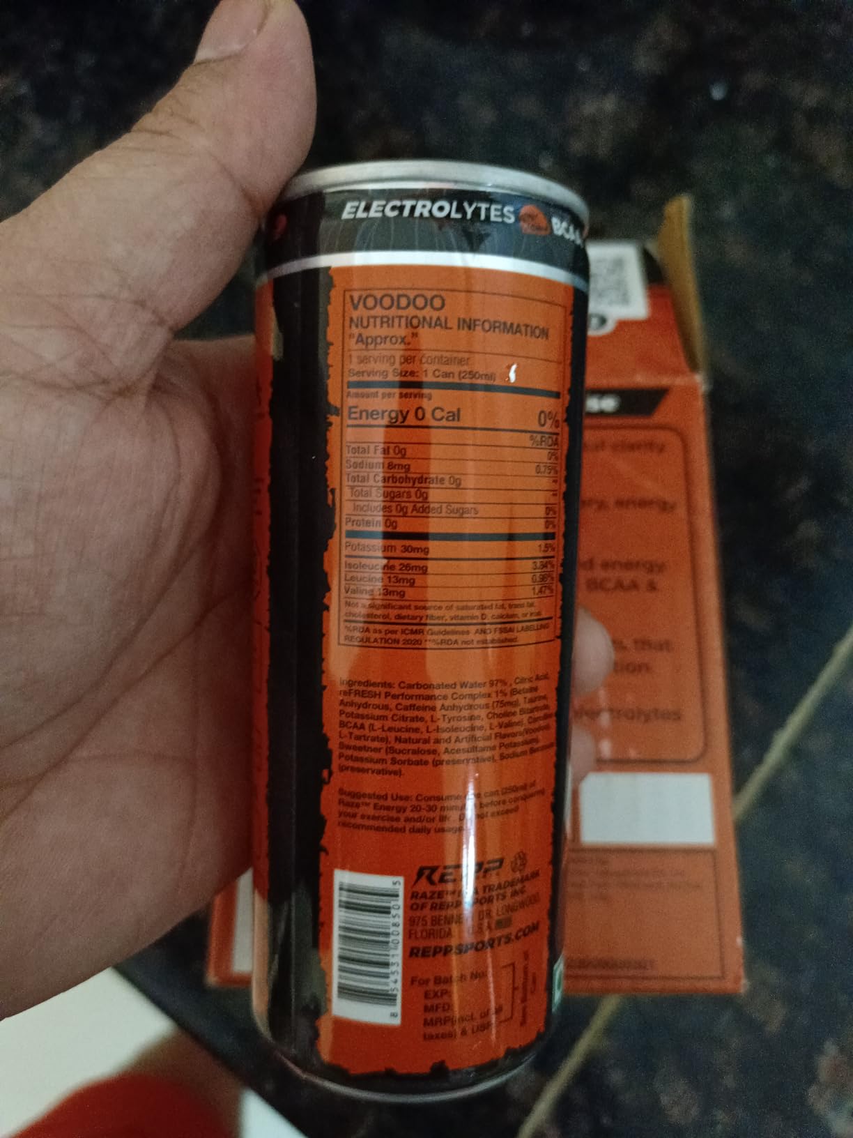 RAZE ENERGY Functional Energy Drink, 75Mg Caffeine, Zero Calories ...