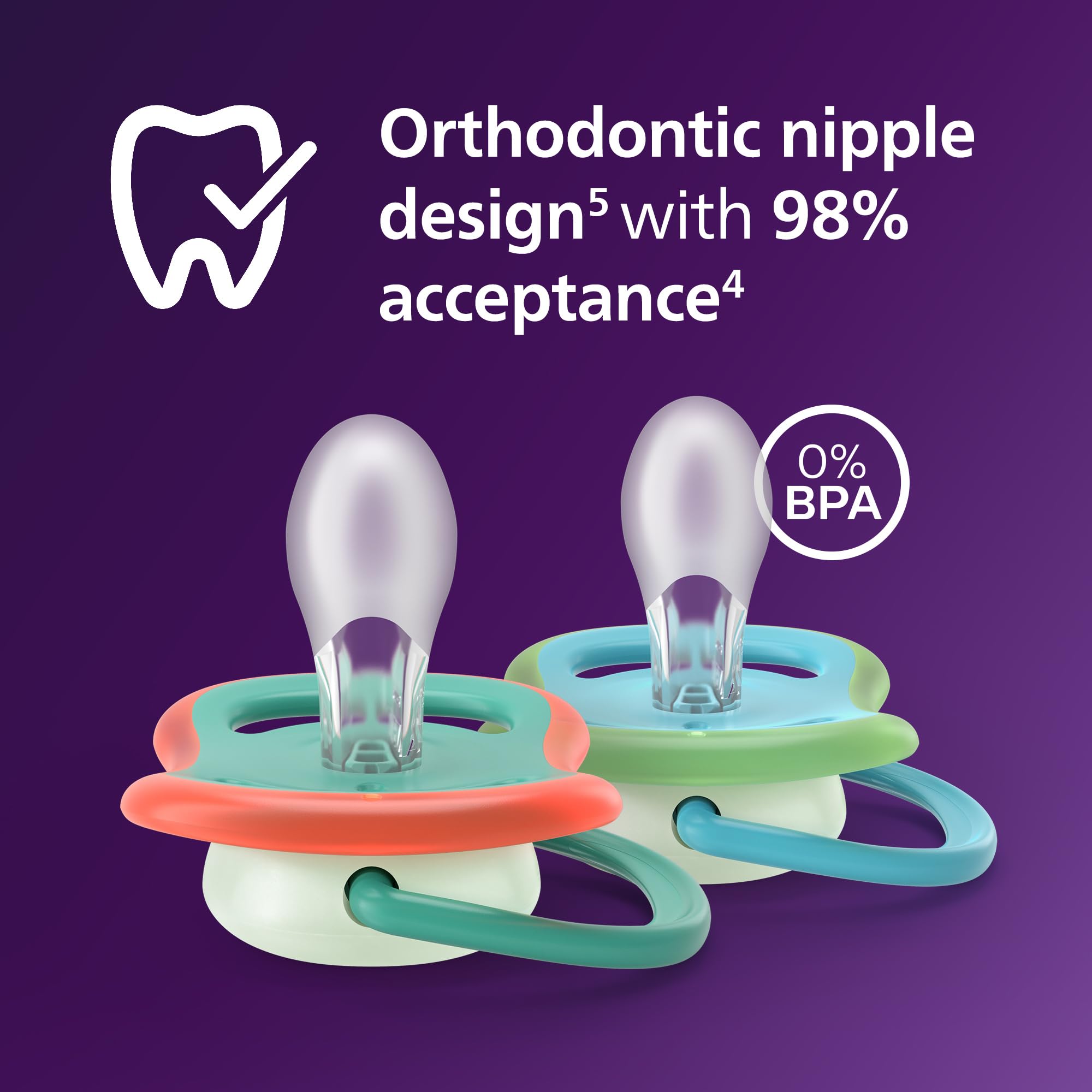 Snapklik.com : Philips Avent Ultra Air Nighttime Pacifiers ...