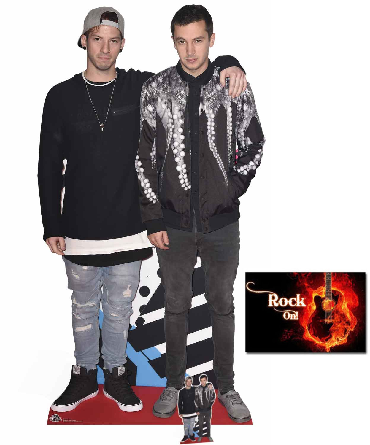 Buy Fan Pack - Tyler Joseph and Josh Dun Lifesize and Mini Cardboard ...