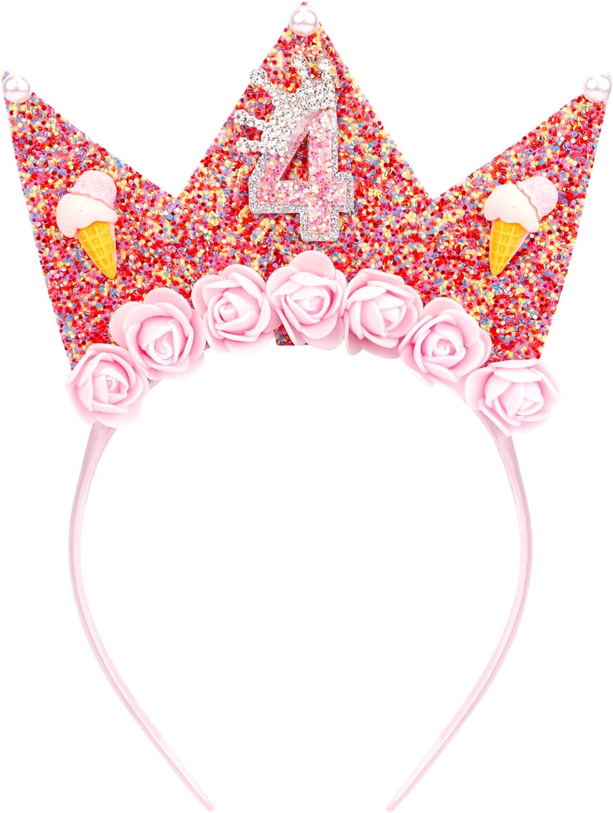 Amazon.com : Vovii 4th Birthday Decorations for Girls, 4th Birthday ...
