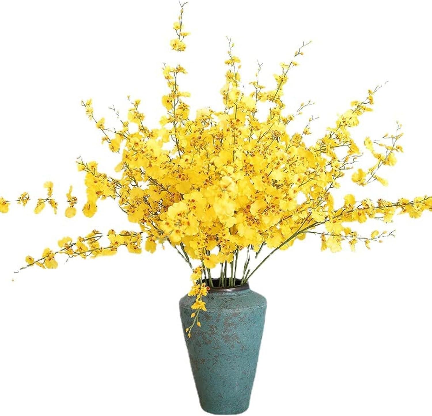 Amazon.com: 10Pcs 40"Long Orchids Artificial Fake Flowers,Tall Faux ...
