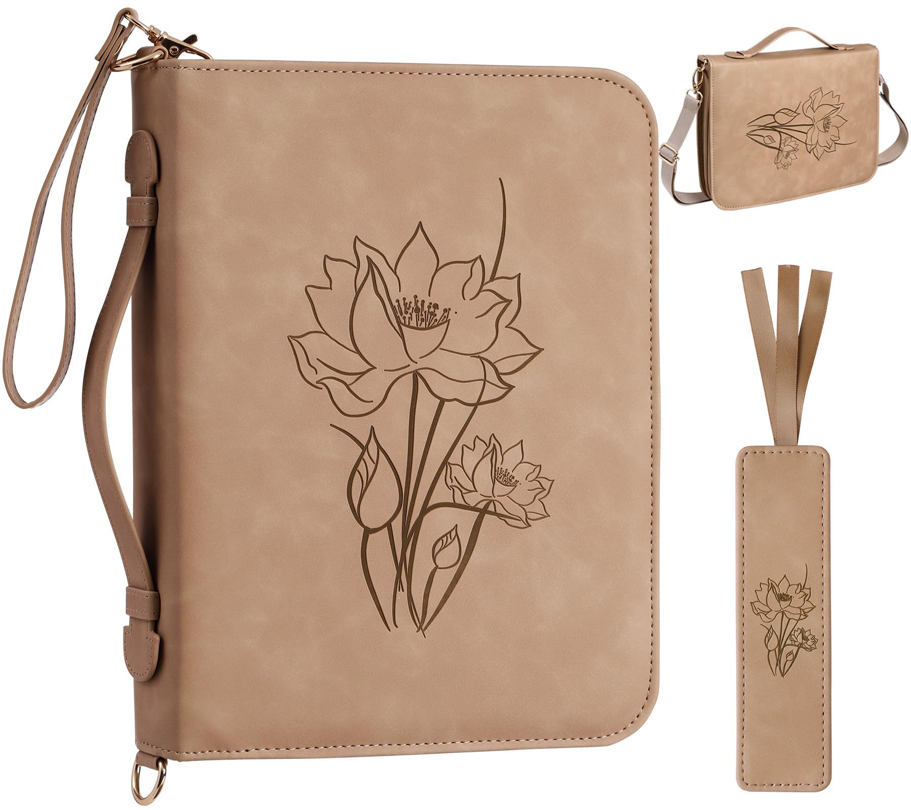 Amazon.com: Pulnimus Bible Cover for Women - Bible Case with Detachable ...