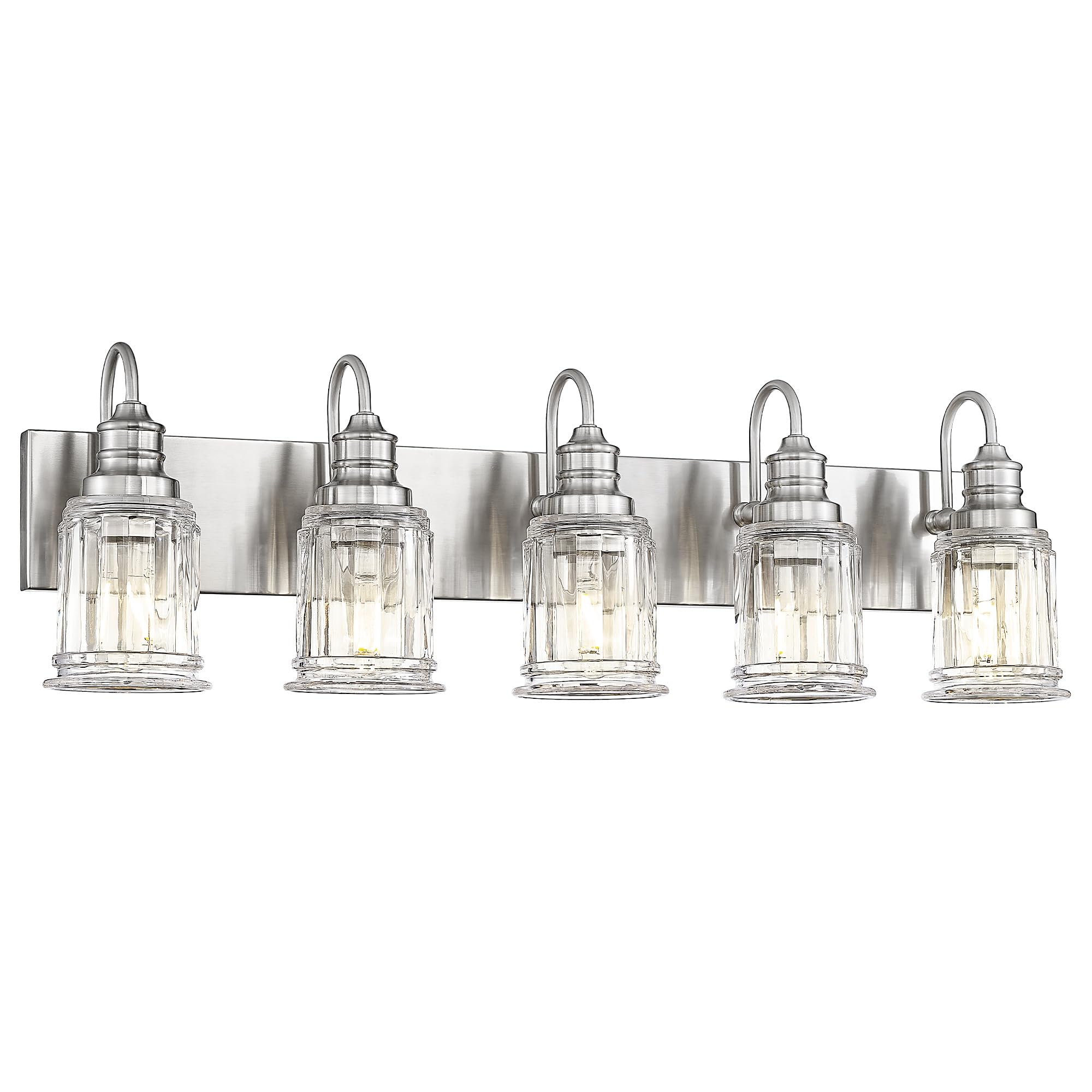 Bathroom Vanity Light Fixtures, HWH 5-Light Bathroom Vanity Light ...
