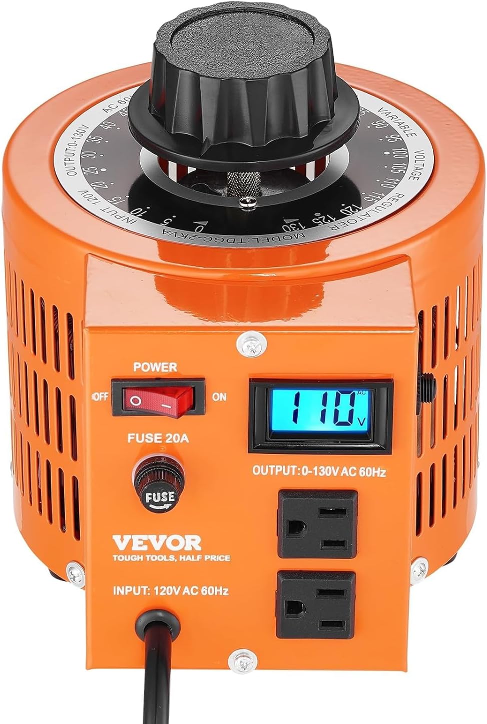 Amazon.com: 2000VA Variable AC Power Supply (TDGC2-2KM Metered Variac ...