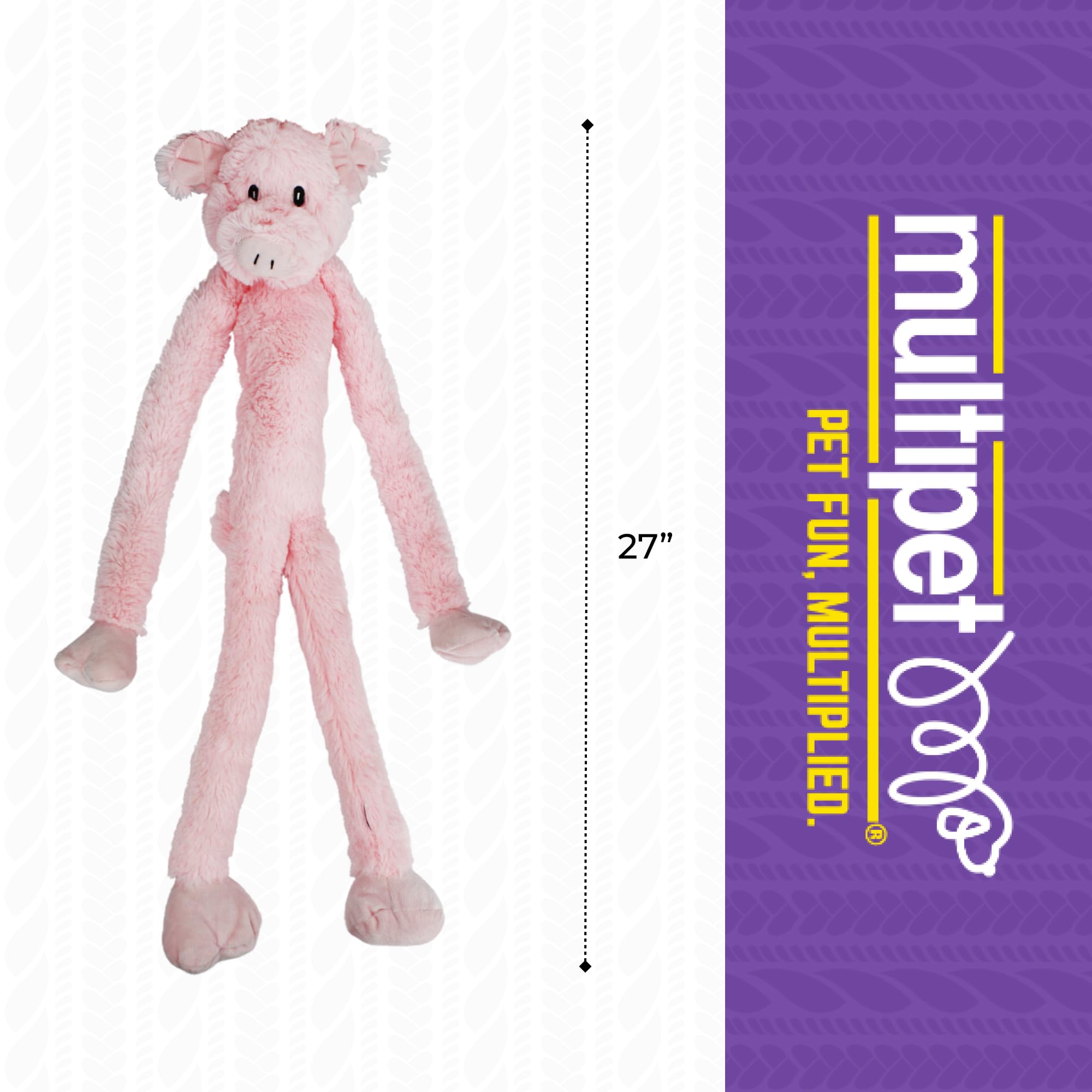 Snapklik.com : Multipet Swingin Slevin Pig Dog Plush Toy - Squeaky Toys ...