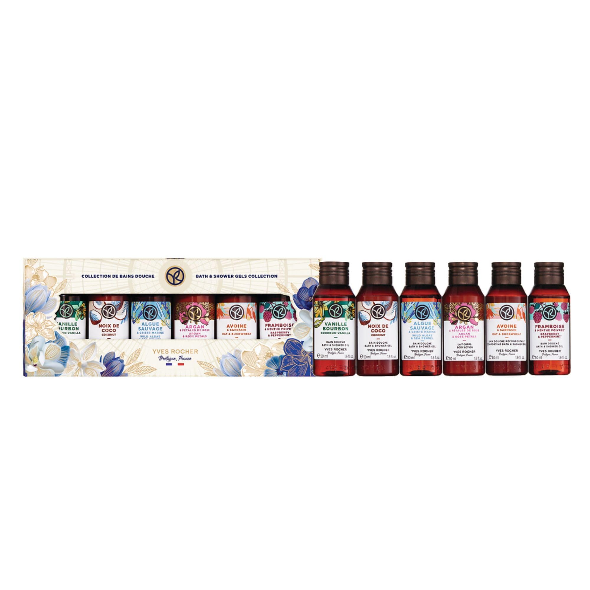 Yves Rocher 6 Bath & Shower Gel, Gift Idea for all, Travel Size Body ...