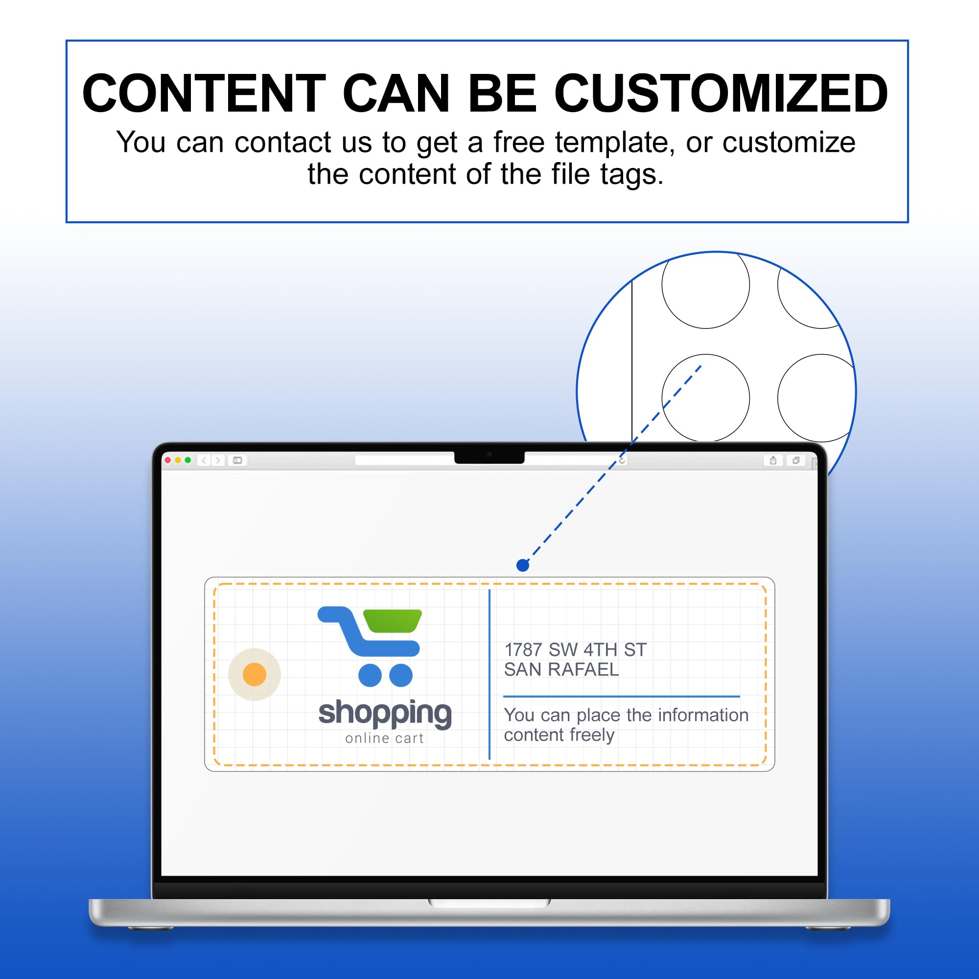 Snapklik.com : Printable Round Labels,Glossy 2" Diameter Circle ...