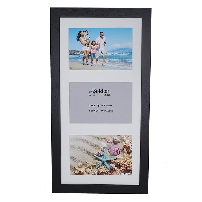 Buy Boldon Framing Multi Aperture Photo Picture Frames Holds 2, 3 or 4 ...
