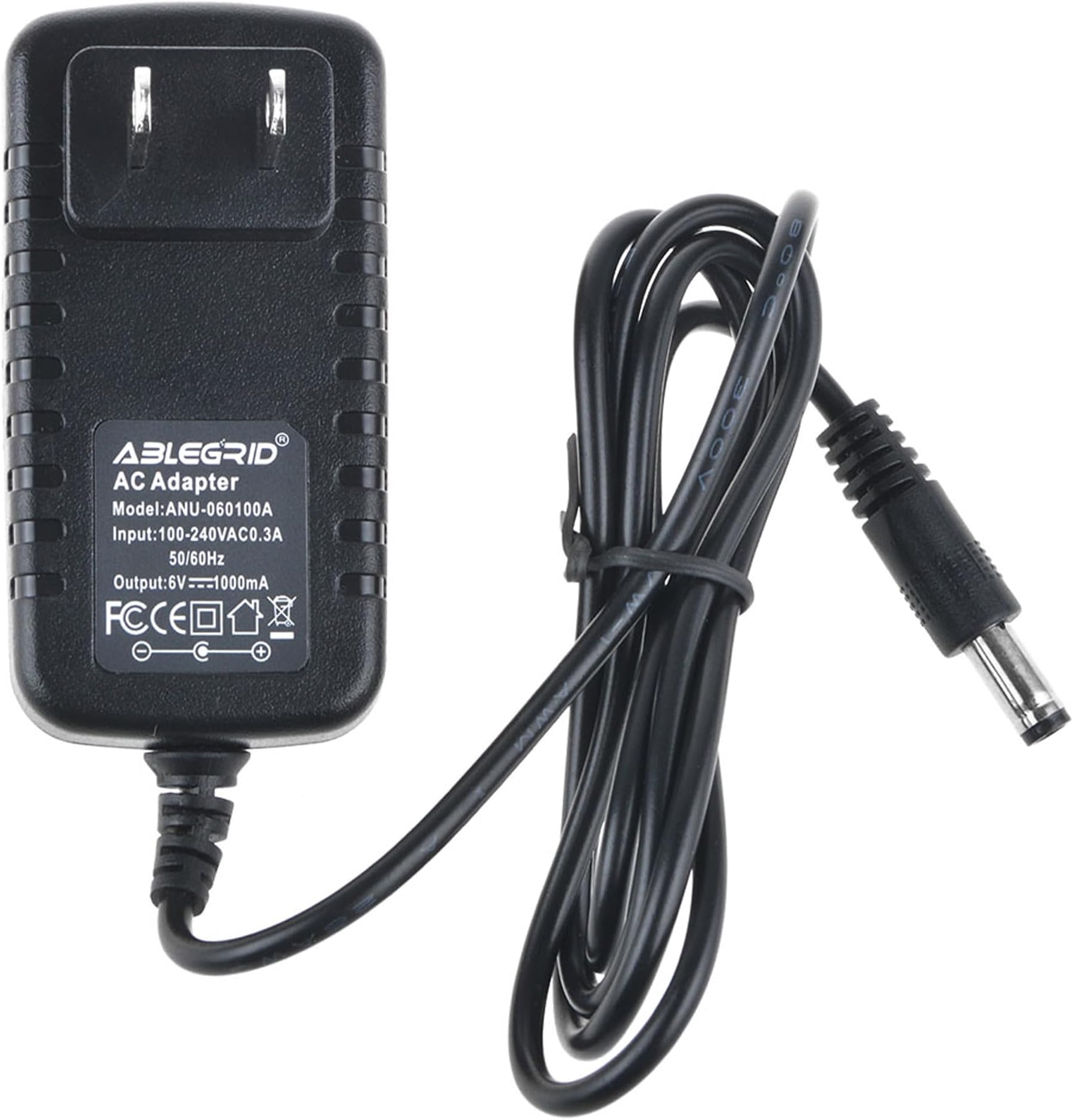 Amazon.com: Aogenuo 6V 1A AC DC Power Supply Adapter 6 Volts 1000mA ...