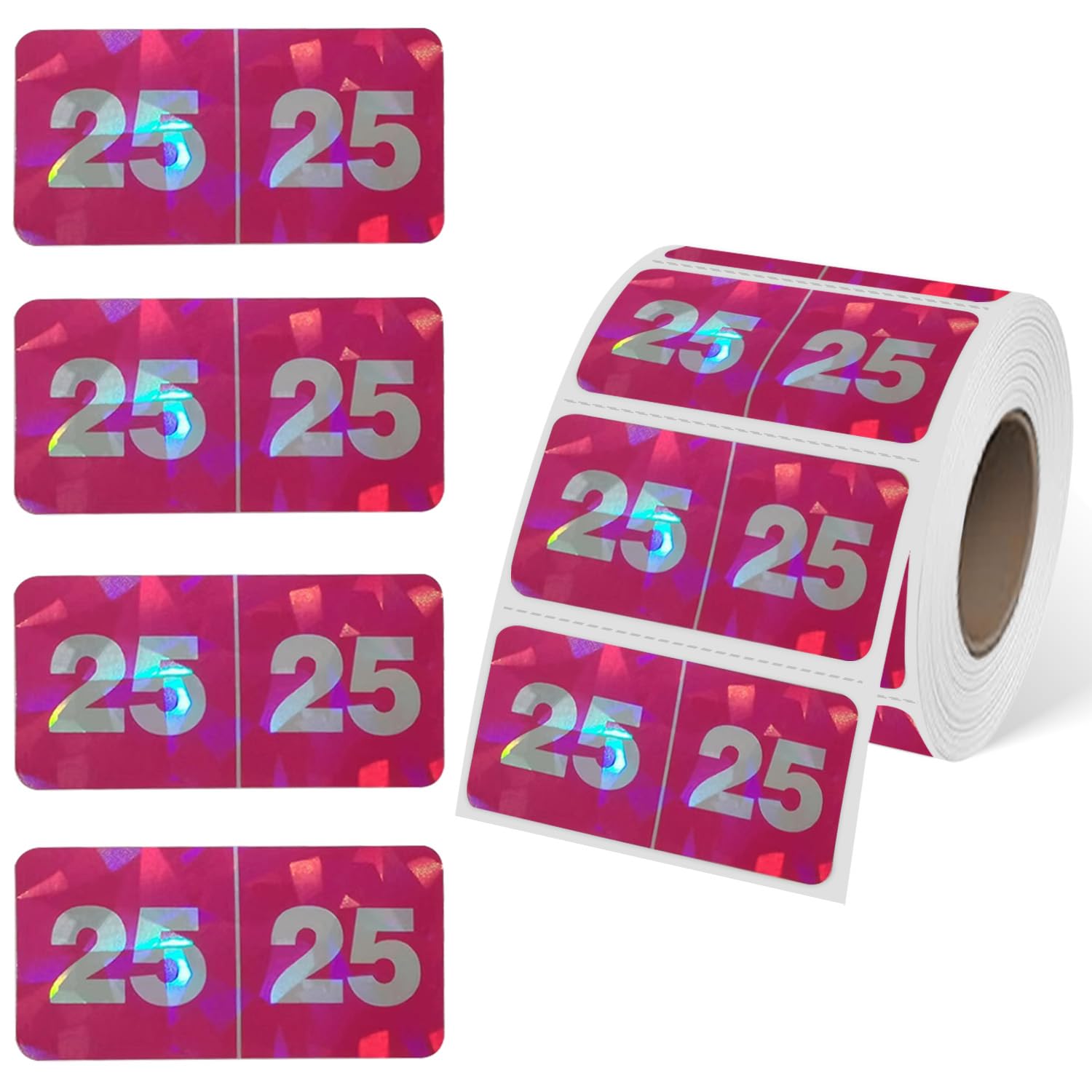 Amazon.com : 500 Pcs 2025 Year Stickers File Folder New Year Labels 3/4 ...