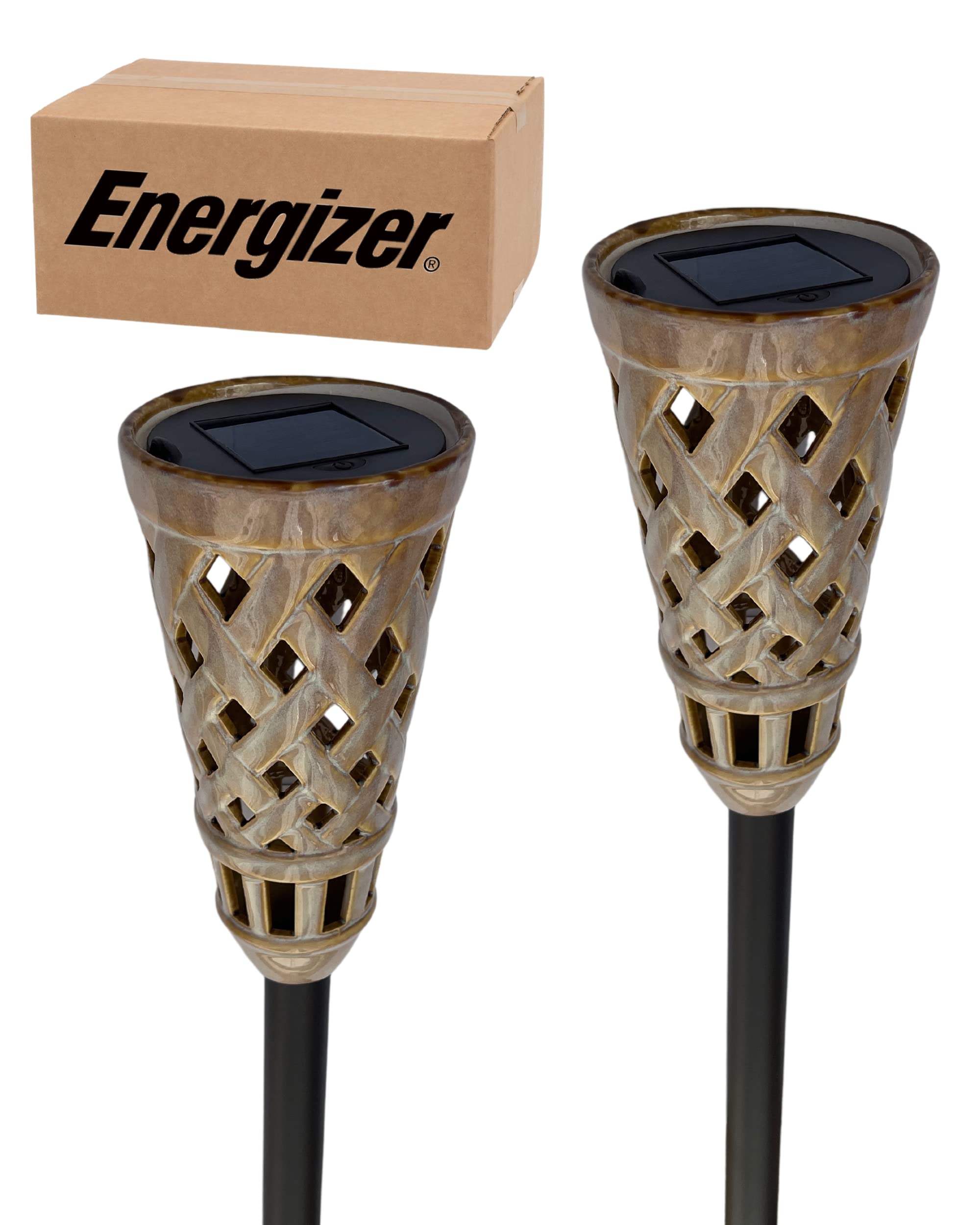 Solar Powered Tiki Torches Zugo Solar Path Dancing Flame Tiki Torch