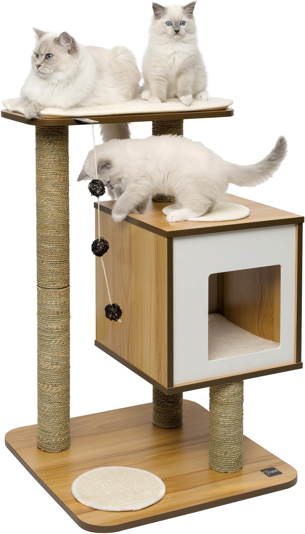 Vesper V-Base Walnut, Cat Furniture Tree : Amazon.co.uk: Pet Supplies