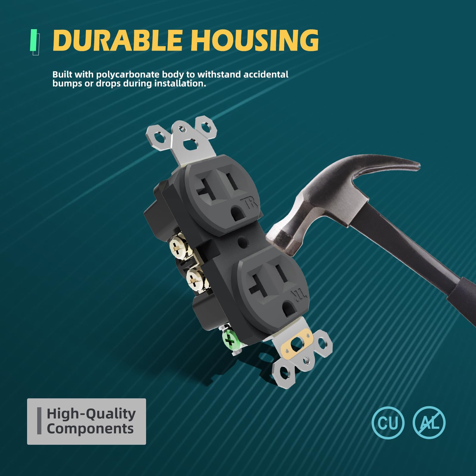 Snapklik.com : TOPELER Duplex Electrical Outlets, Residential Grade ...