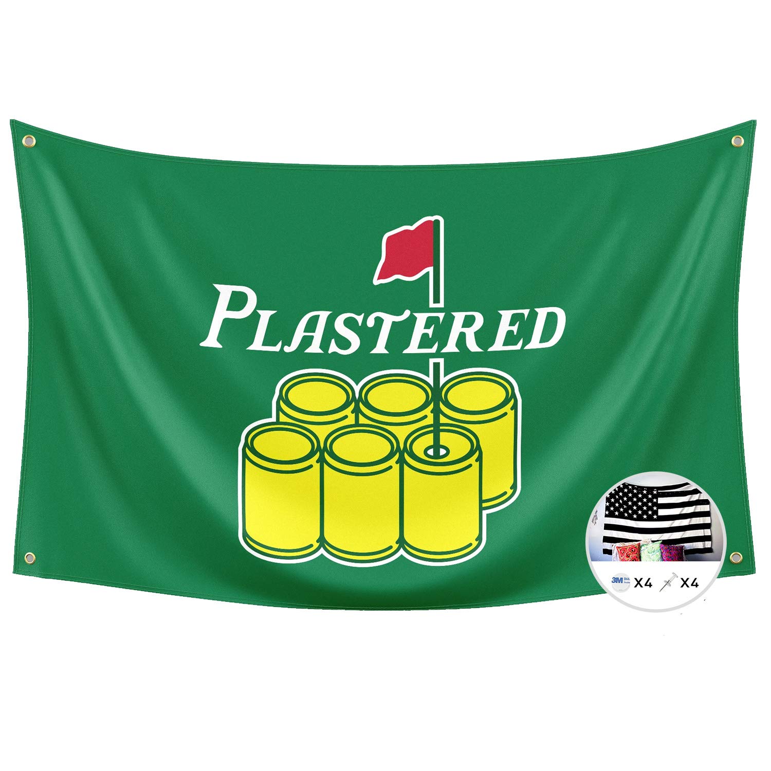 Snapklik.com : Probsin Plastered Flag Golf 3x5 Feet Banner,Funny Poster ...