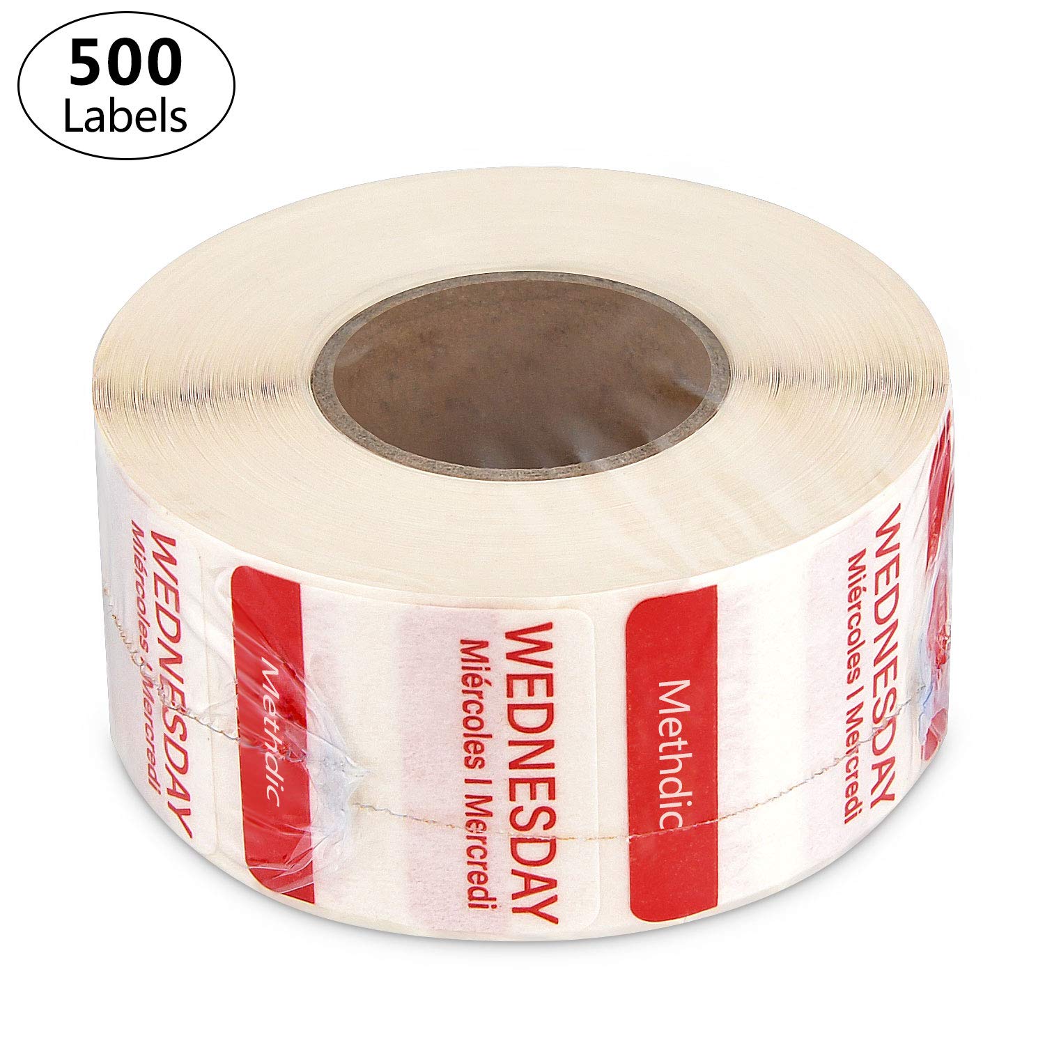 Methdic Dissolvable Food Rotation Labels Day of The Week Stickers 500 ...