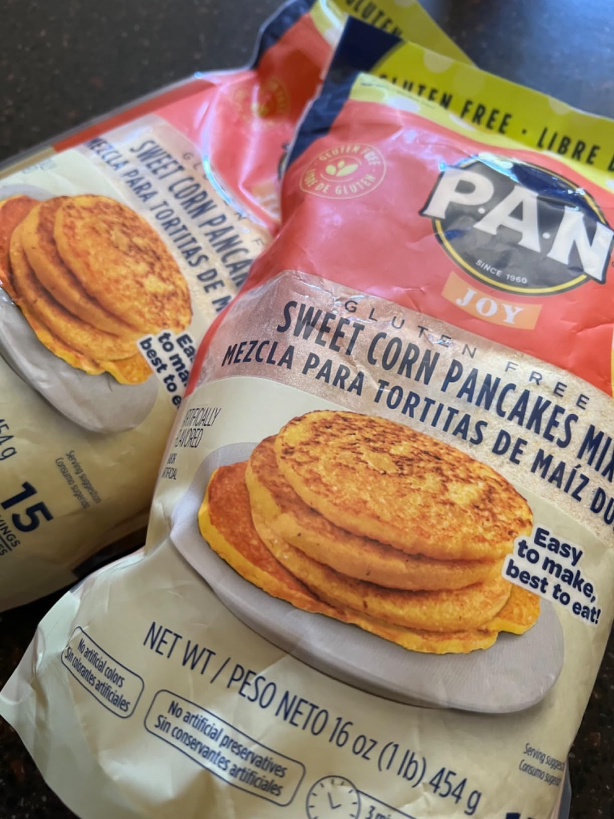 Amazon.com : P.A.N Sweet Corn Pancakes Mix – Gluten Free Easy to ...