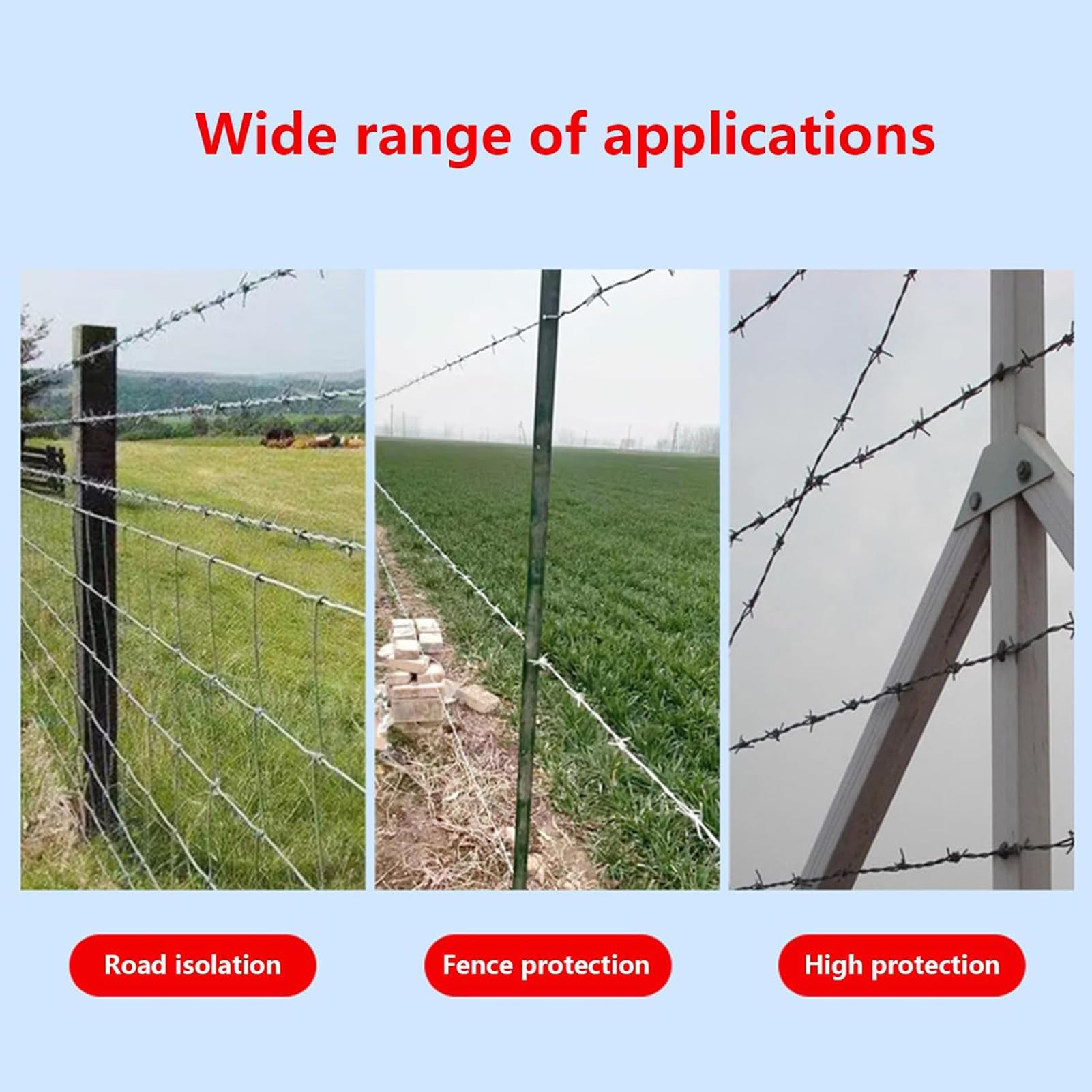 Four Strand Barbed Wire Fence
