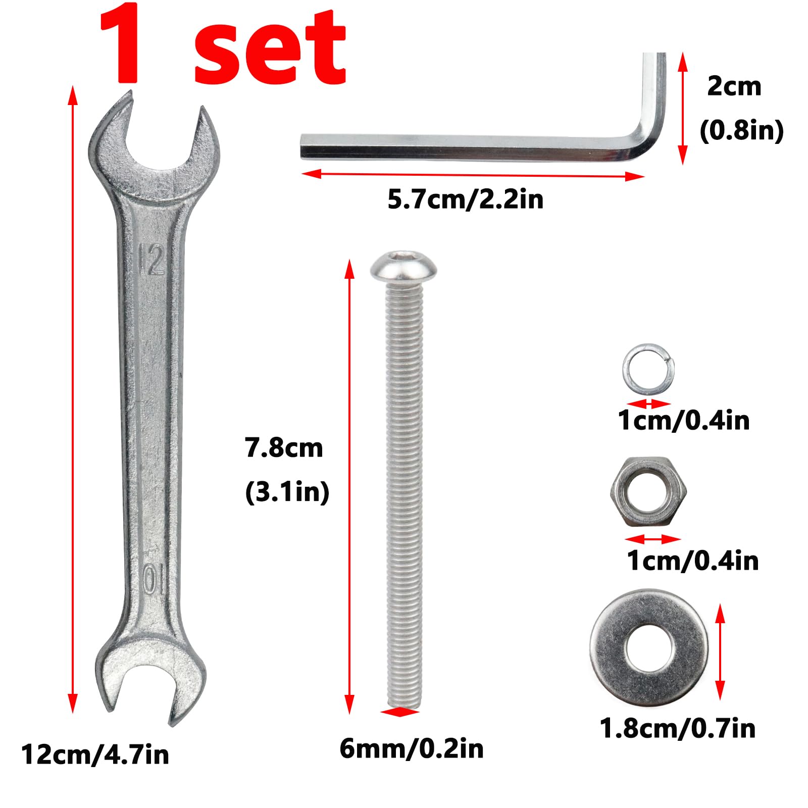 Snapklik.com : Bed Frame Bolts And Nuts Kit,Screws Bolts And Nuts ...