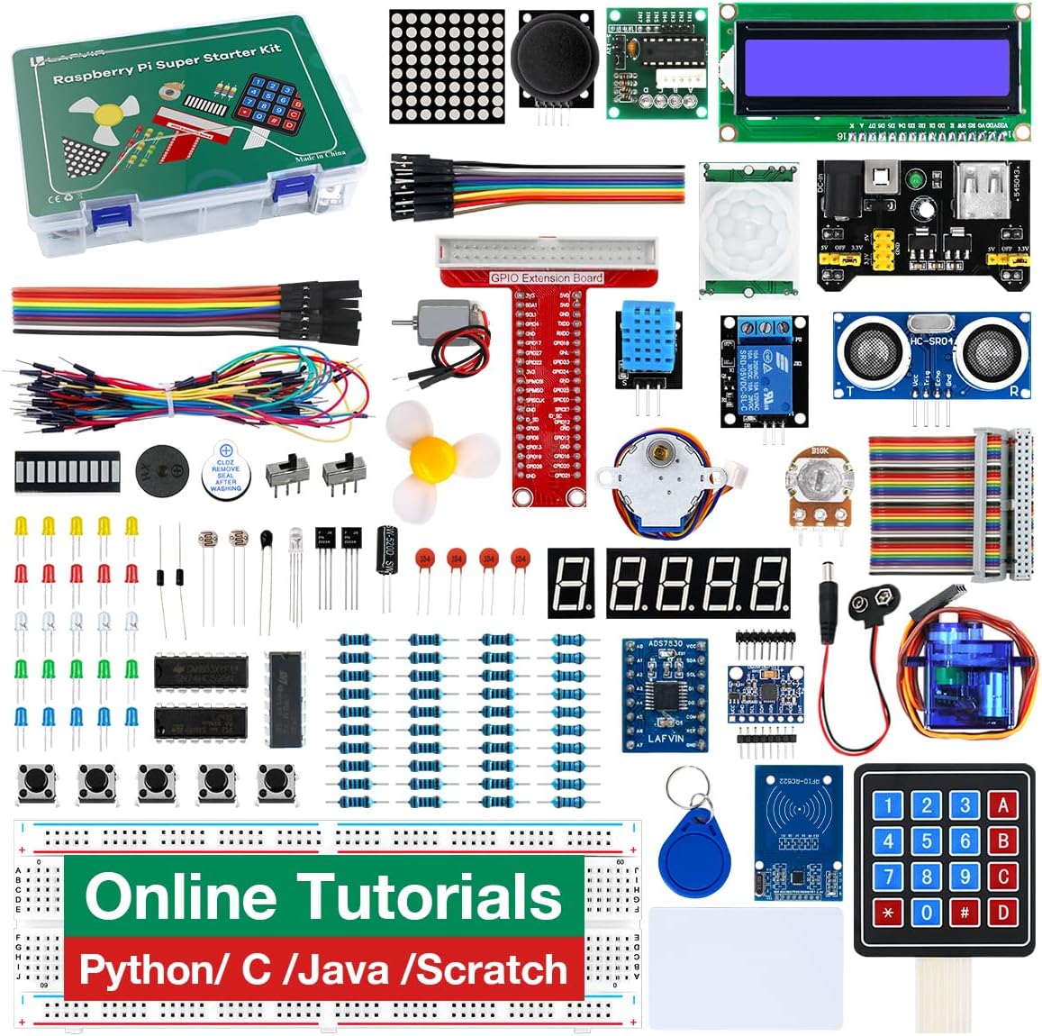Lafvin Super Starter Kit For Raspberry Pi 544b3b3bpython C Java Scratchwith