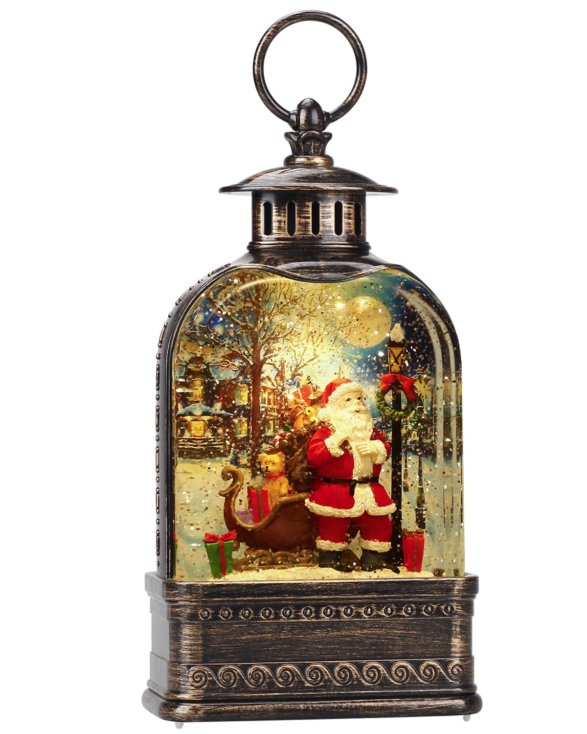 Amazon.com: Christmas Snow Globes Santa Claus, Musical Lighted Snow ...