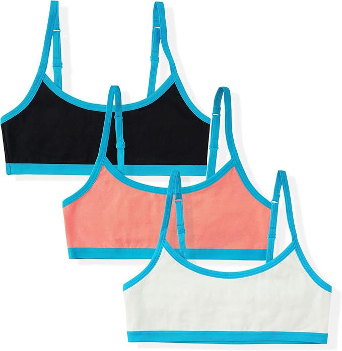 INNERSY First Bra for Girls Cotton Training Bras Crop Tops Kids to Teen ...