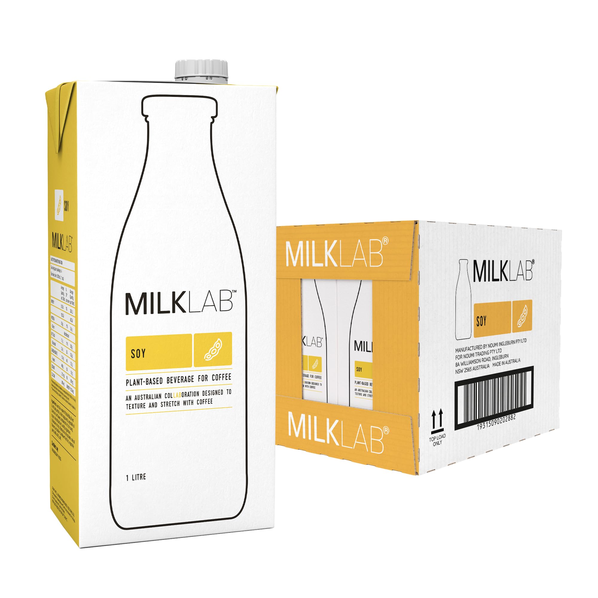 MILKLAB Soy Milk 8 x 1L | Barista Milk For Coffee, Latte & Espresso ...