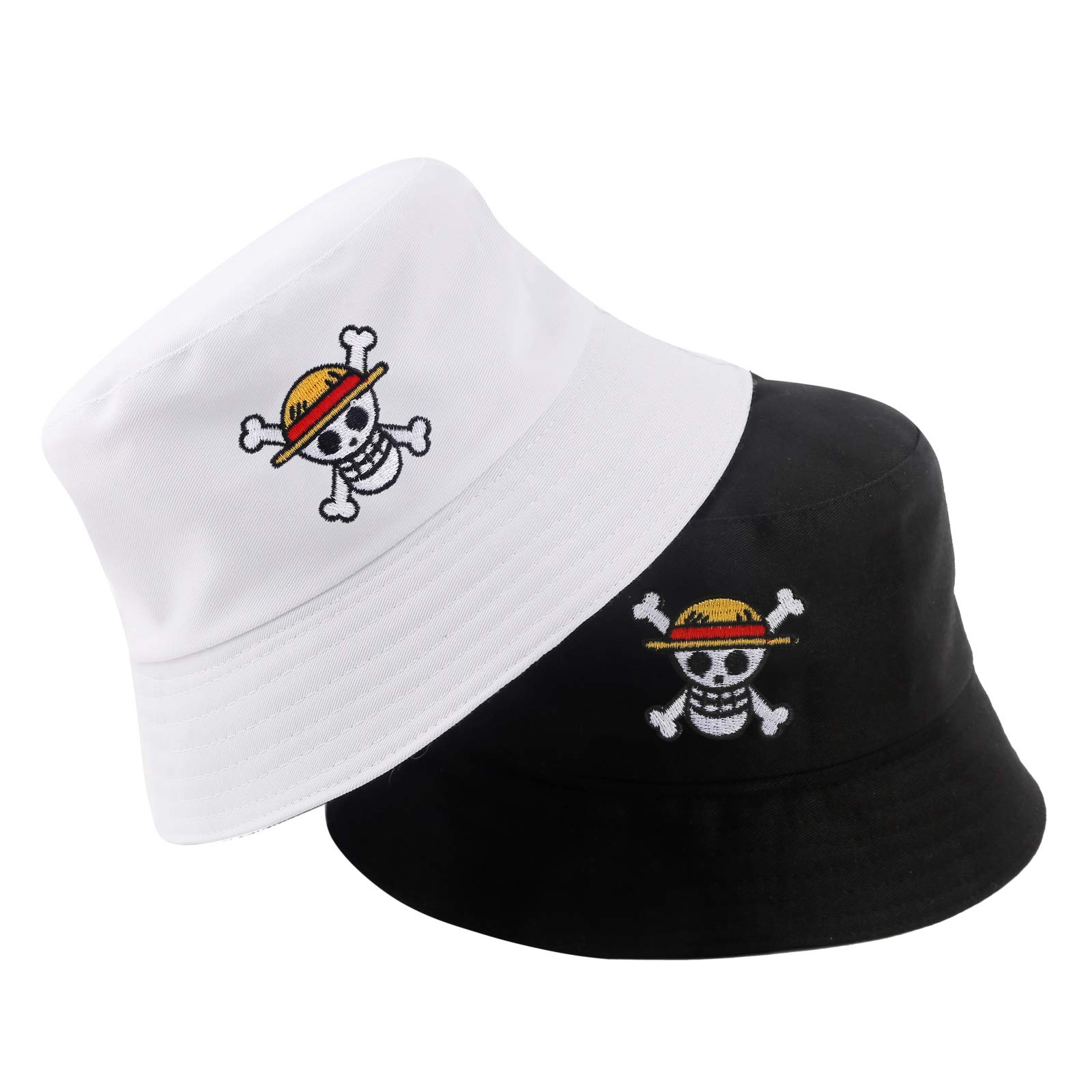 One Piece Bucket Hat Summer Anime Cap Travel Beach Sun Hat: Buy Online ...