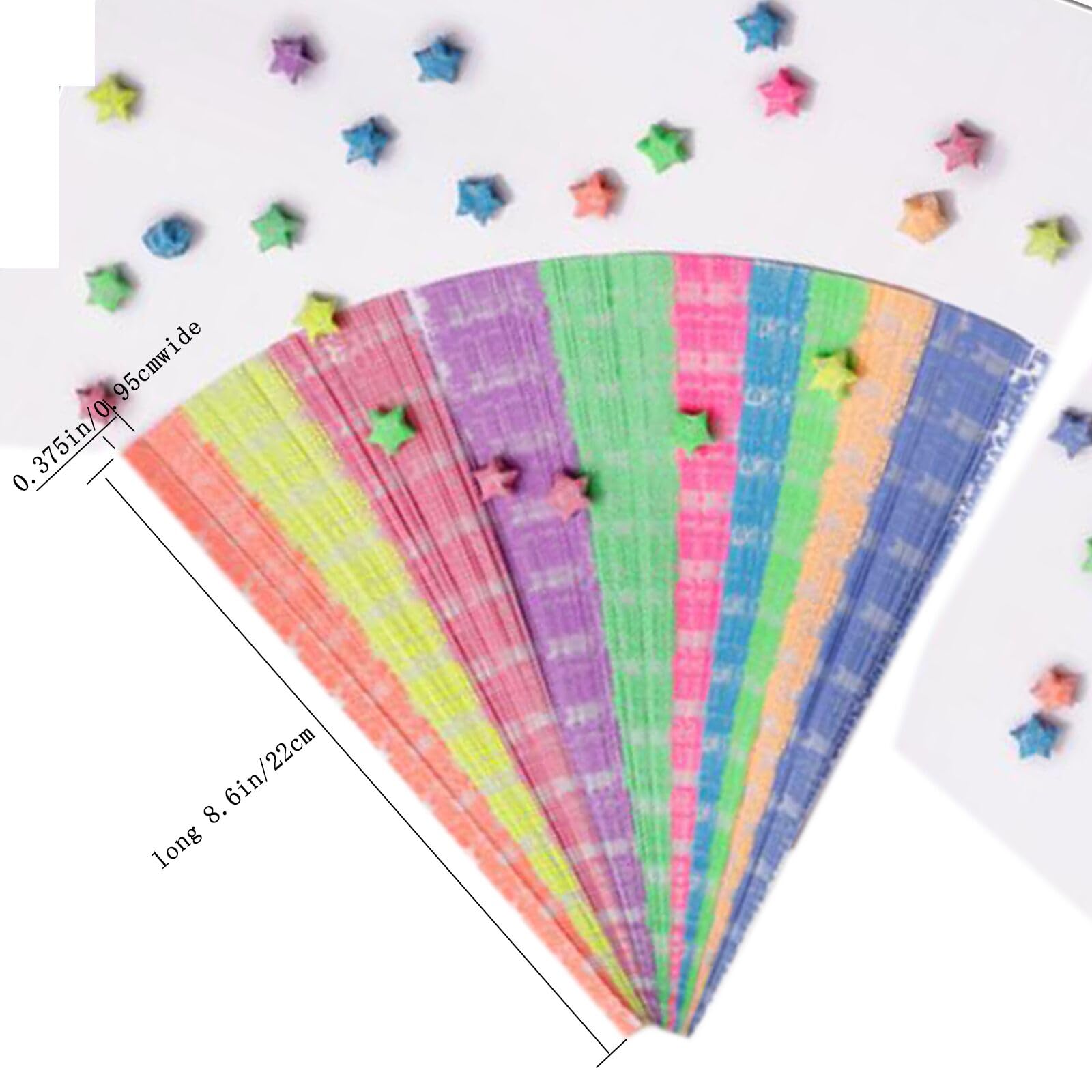 Snapklik.com : Star Origami, Colorful Decorative Paper Strips, Lucky ...
