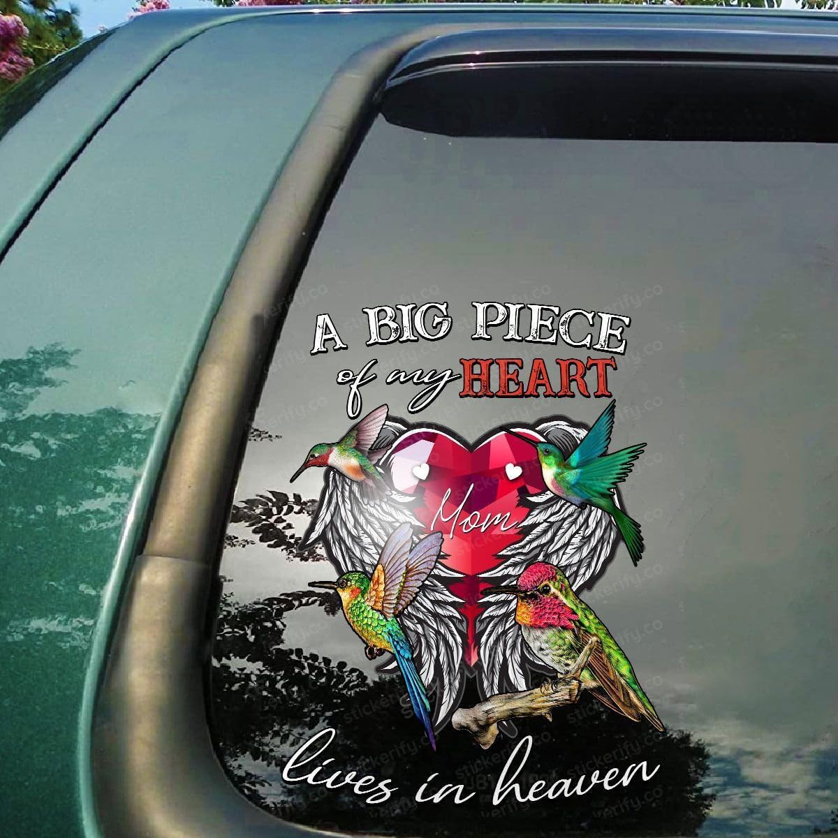Amazon.com - Mom Hummingbird Family Angel Wing A Big Piece of My Heart ...